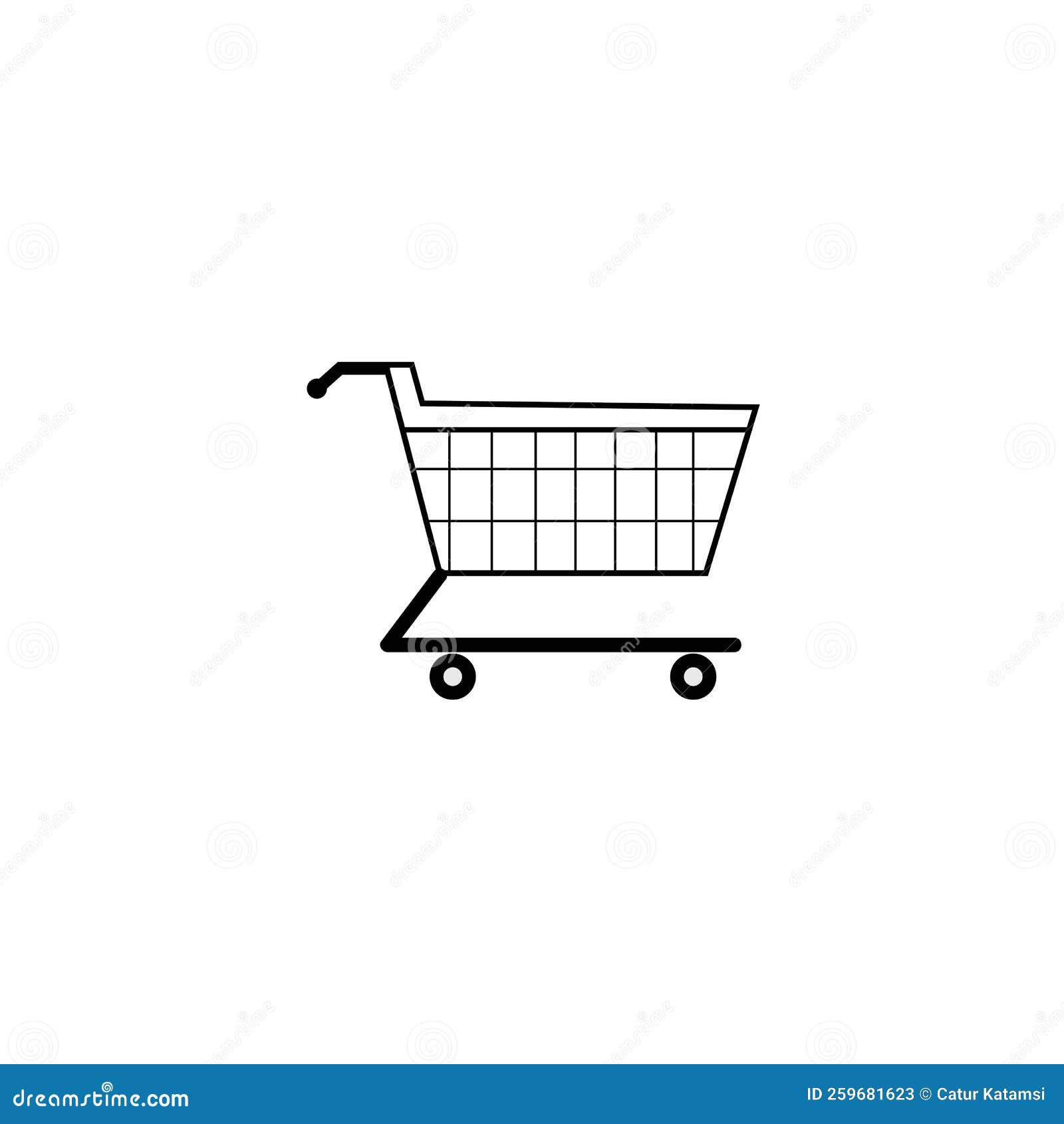 Cart icon logo vector stock illustration. Illustration of eshop - 259681623
