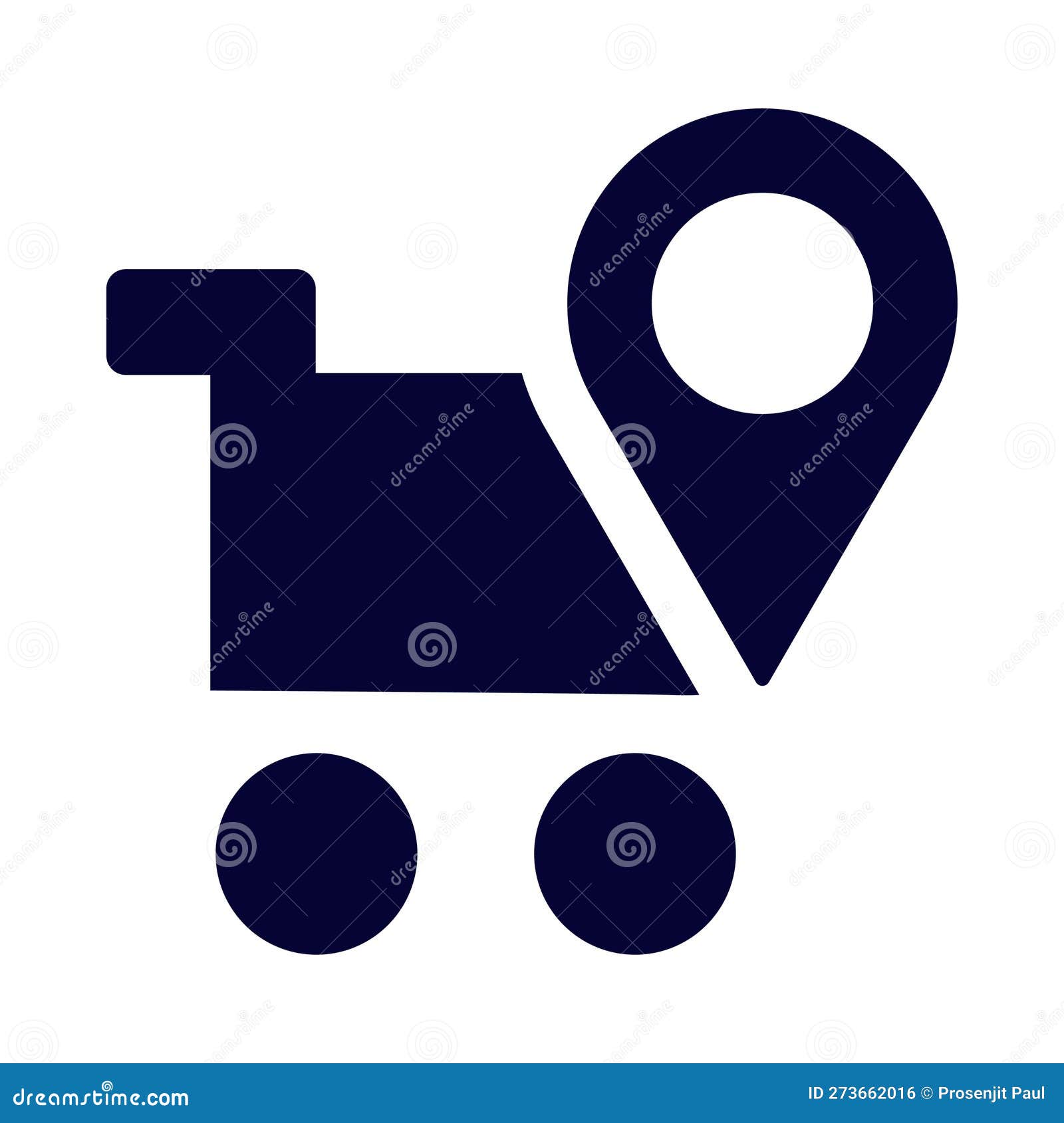 Cart, Cart Location, Pin, Cart Location, Online Cart Location Icon ...