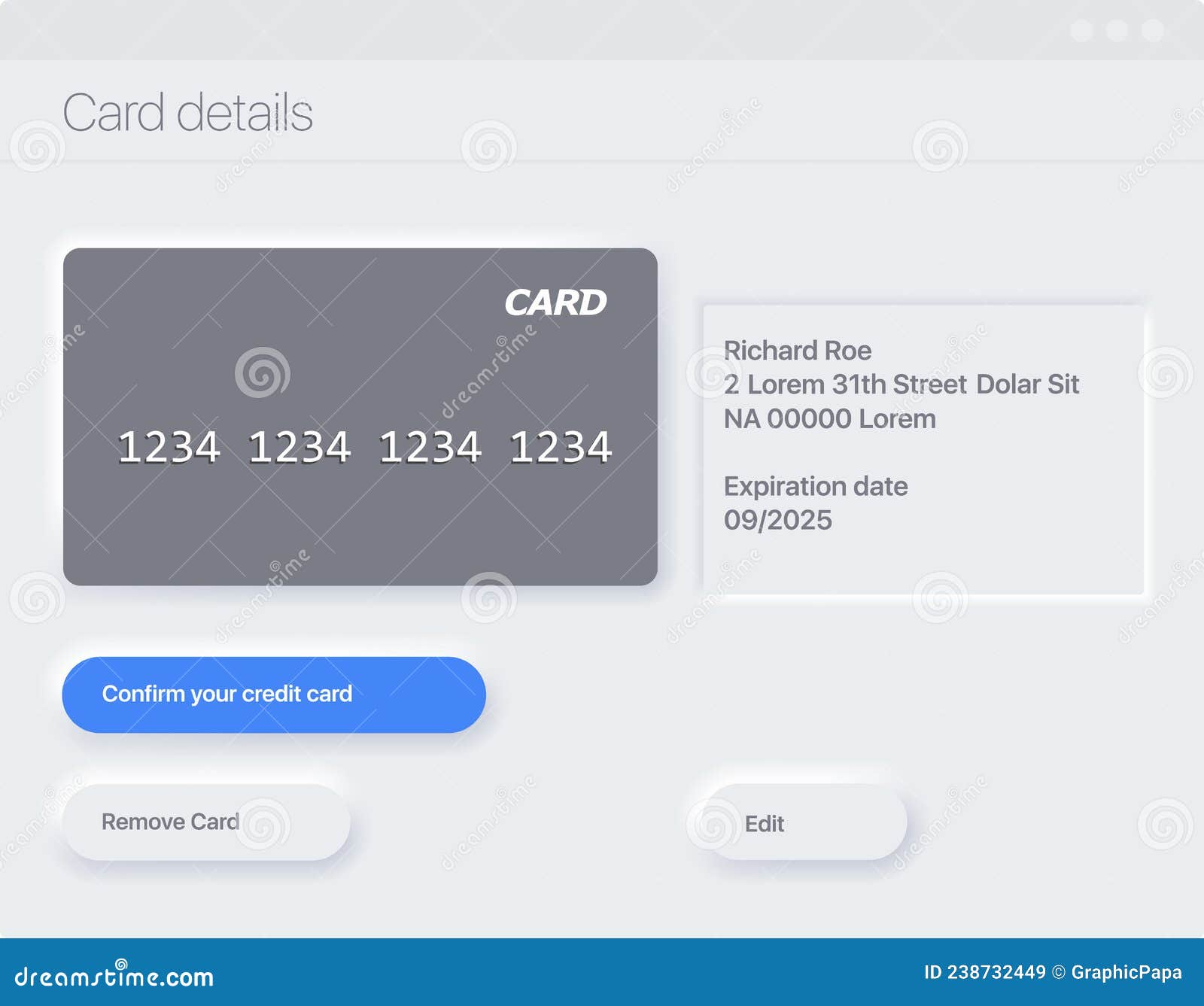 Cart Payment Methods Design Layout. Stock Vector - Illustration of ...