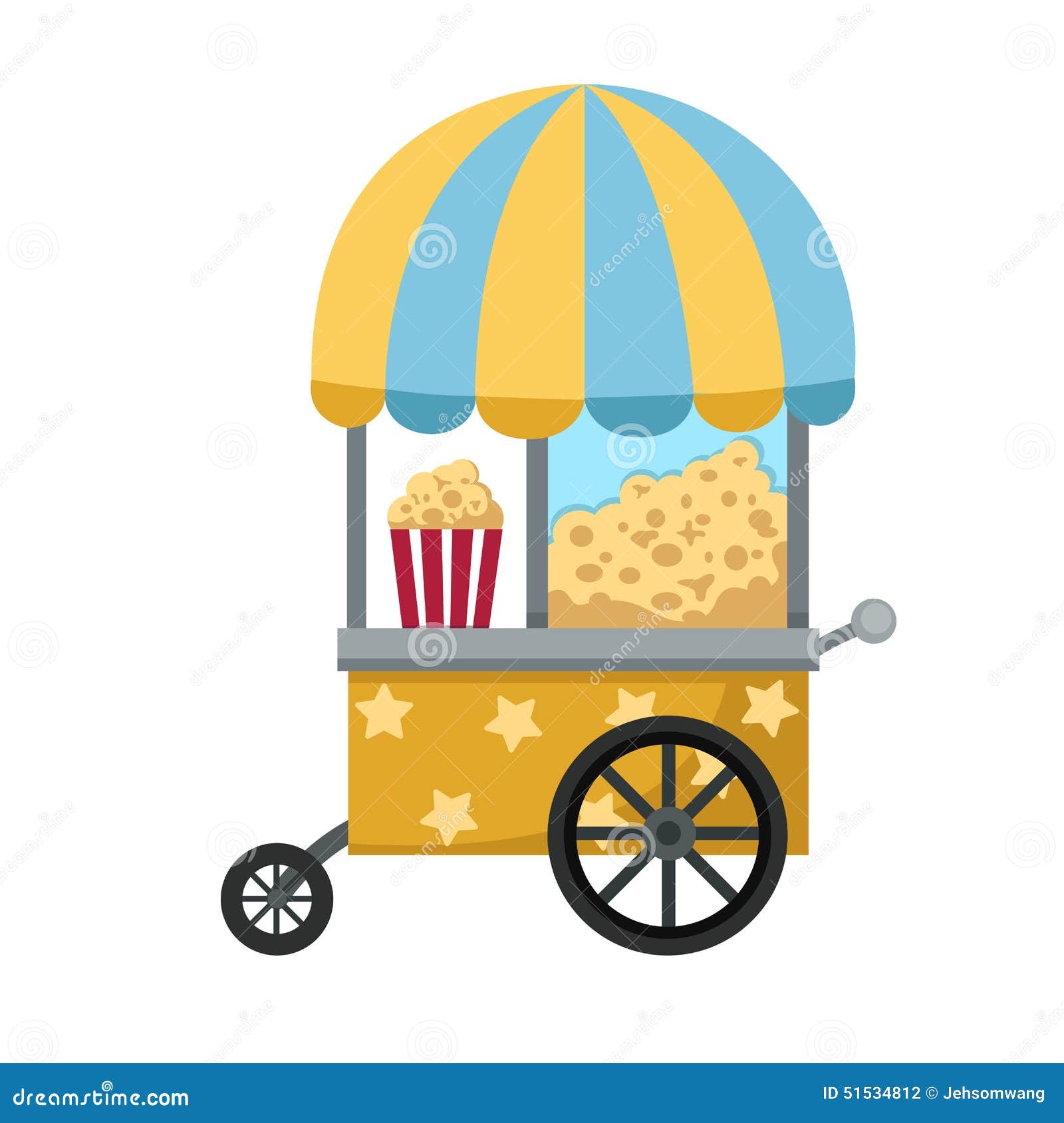 Popcorn. Vector Linear Illustration. Doodle Style Drawing ...