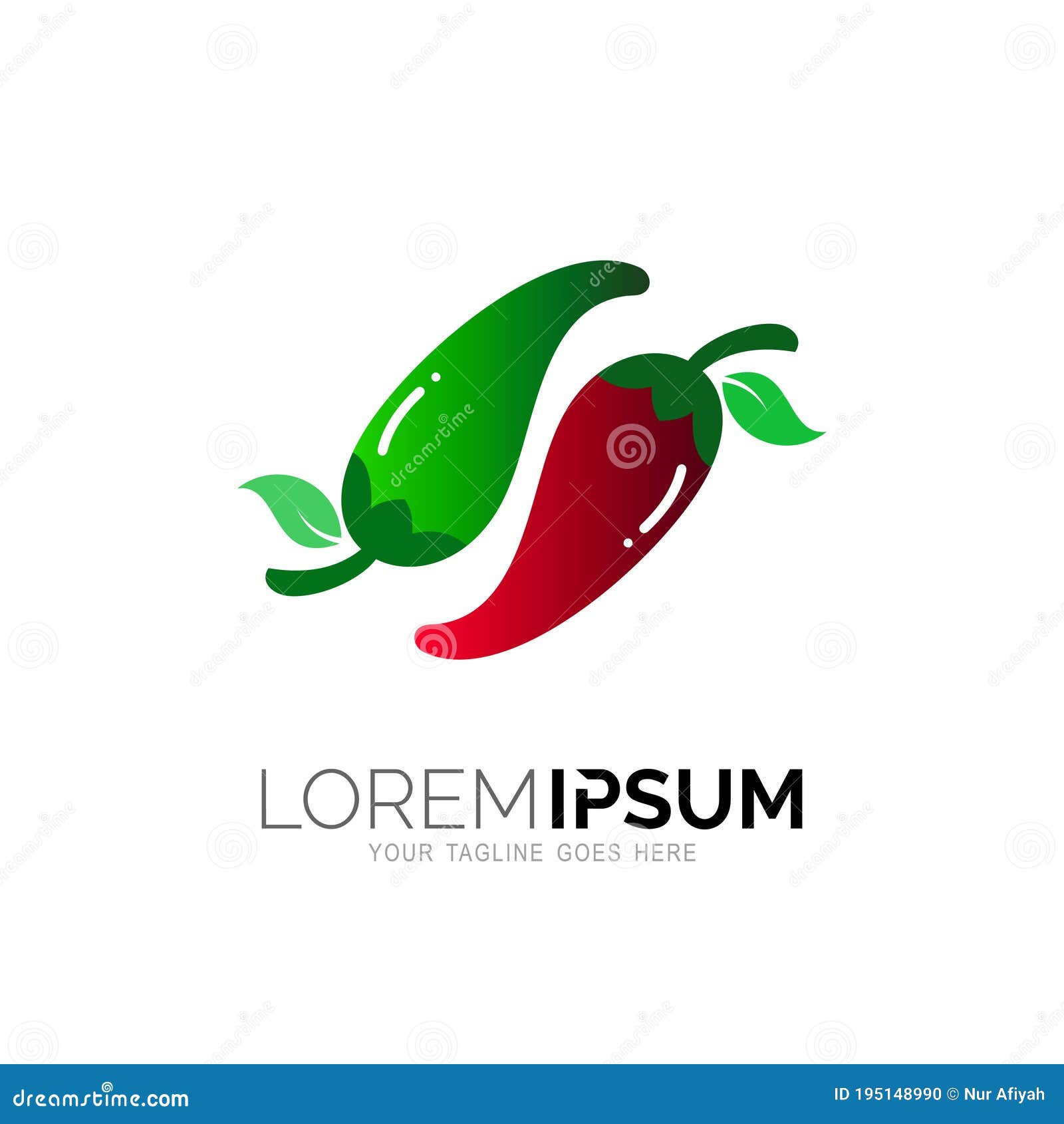 Chili Logo, Two Spicy Chili Logos Stock Vector - Illustration of banner ...