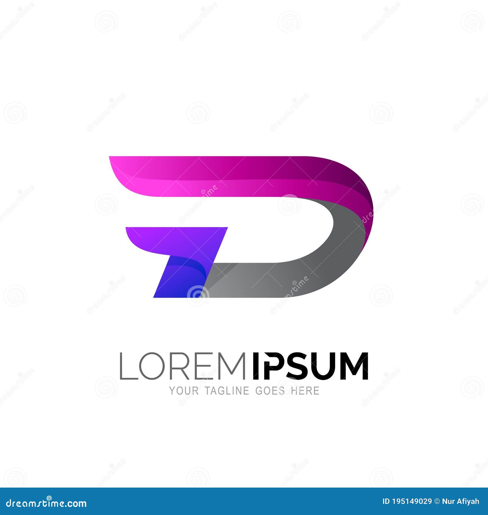 Logo Letter D, Sports Logo with the Initials D Stock Vector ...