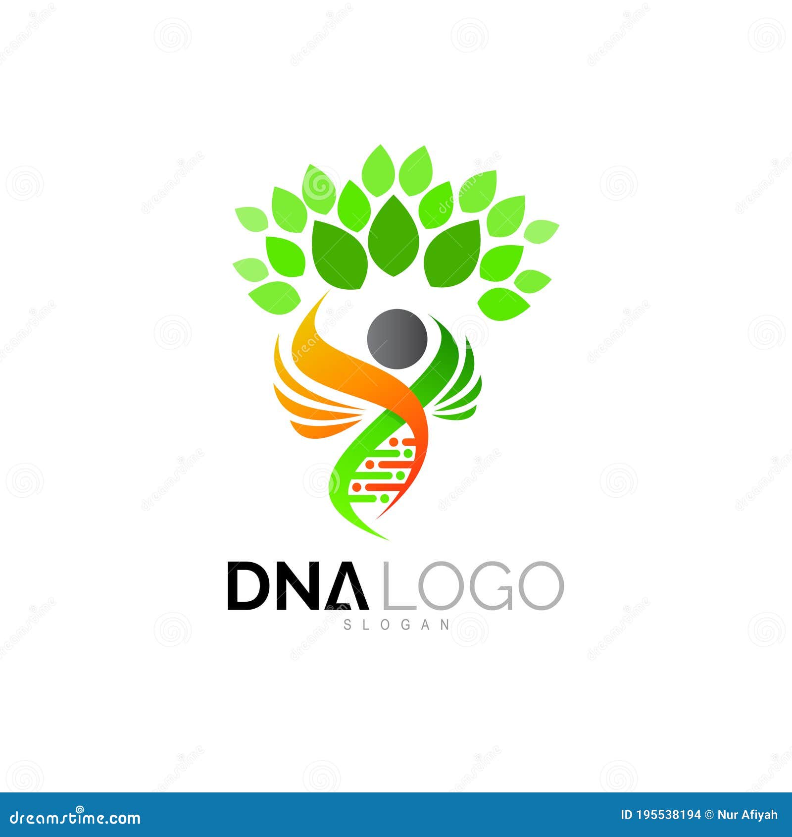 DNA Logo, Icon of Life, People and Tree Stock Vector - Illustration of ...