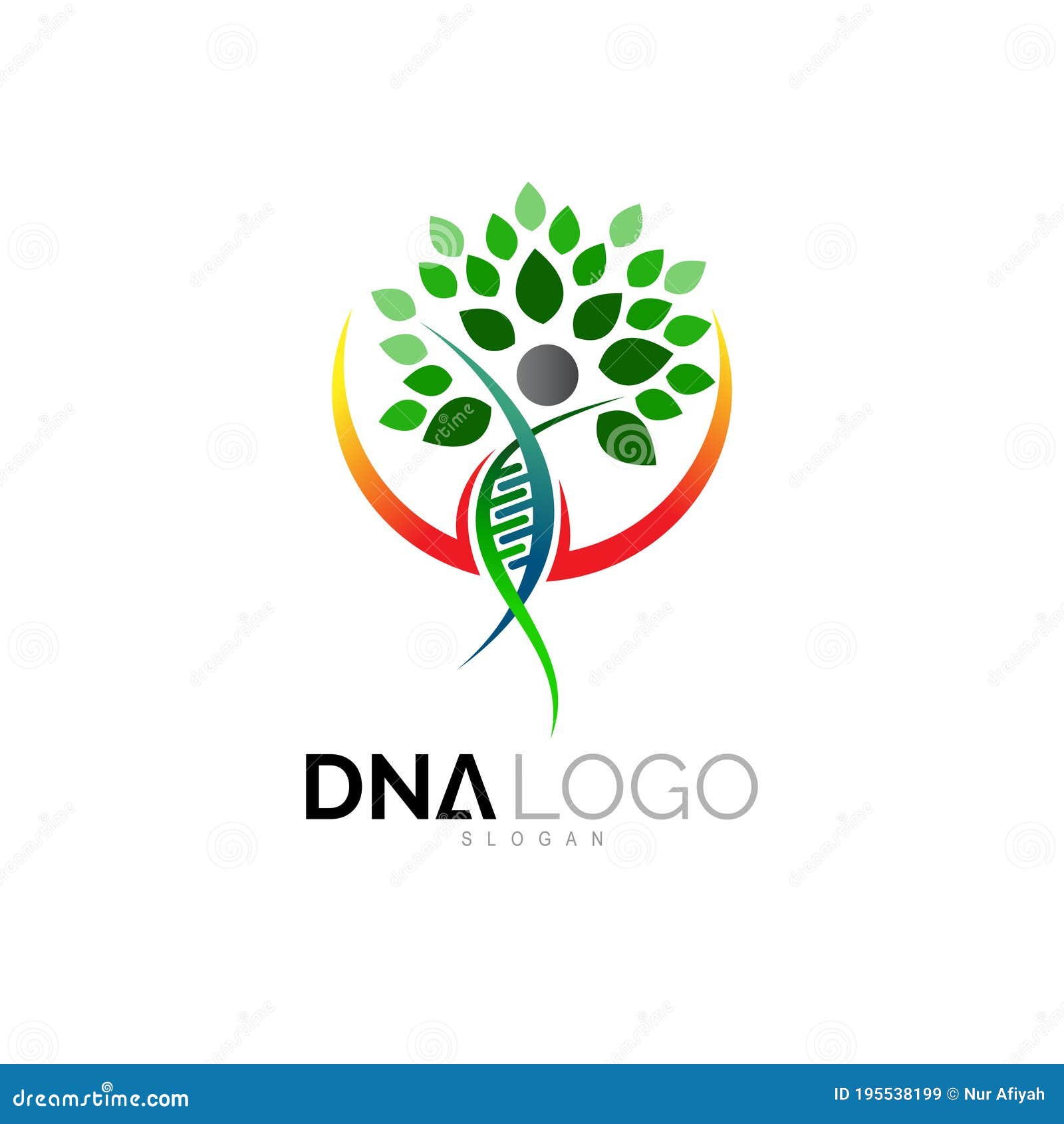 DNA Logo, Icon of Life, Tree and Human,medical Icon Stock Vector ...