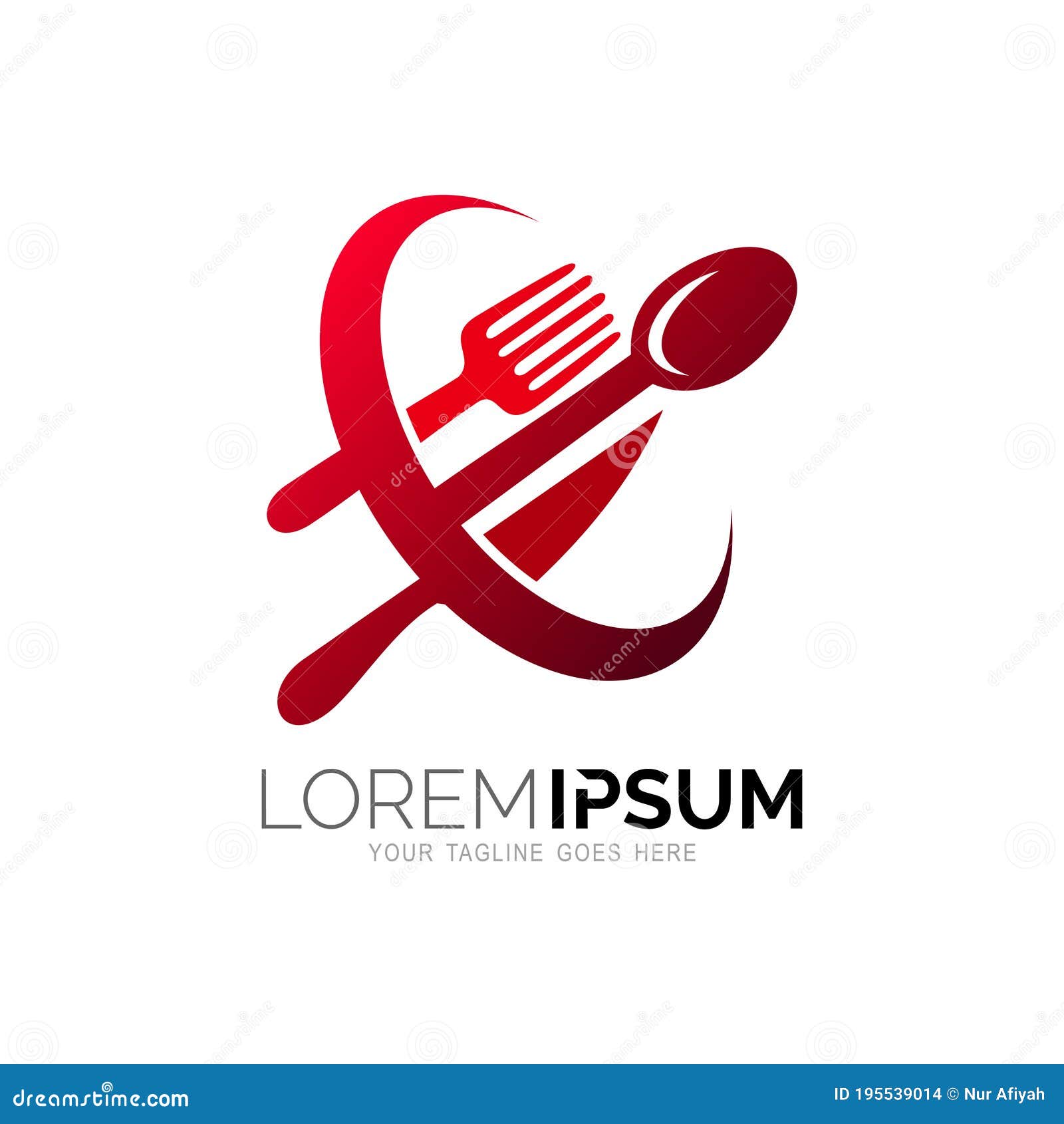 Logo Letter C , Letter C, Spoon, Fork, and Knife Stock Vector ...