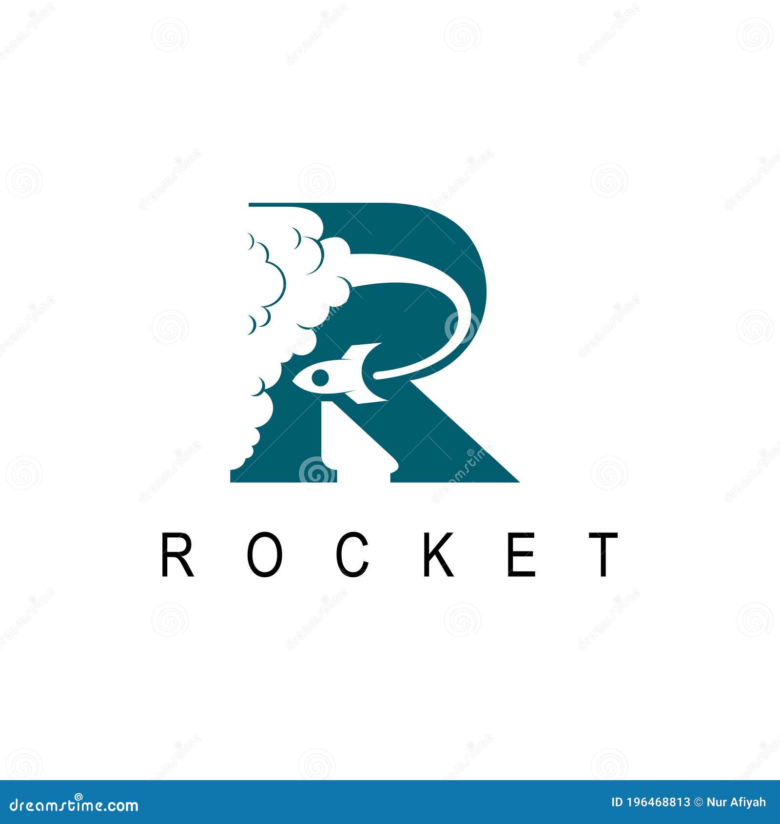Rocket Logo and Letter R Design Vector Stock Vector - Illustration of ...