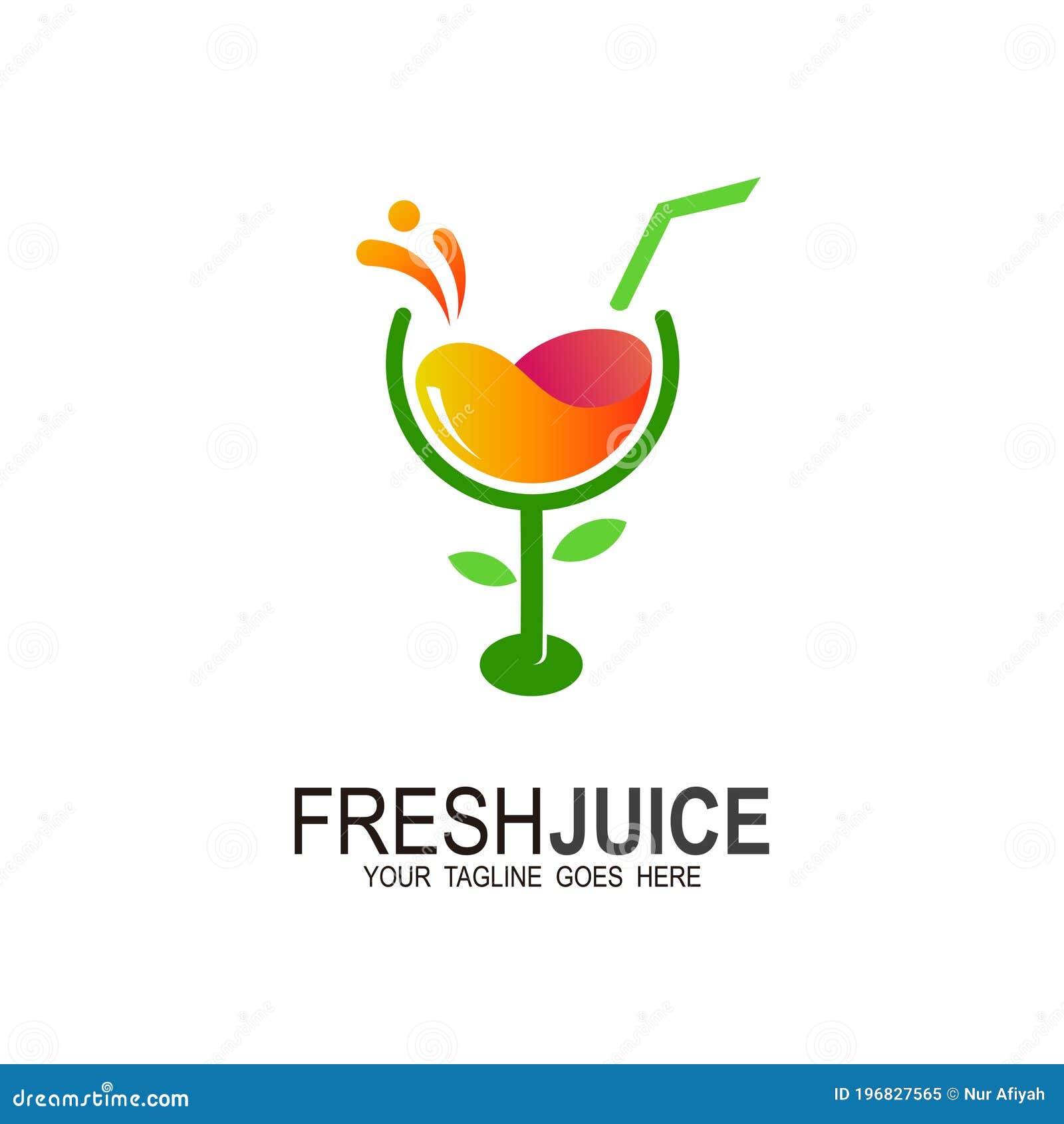 Fresh Drink Logo, Healthy Drink Logo Stock Vector - Illustration of ...