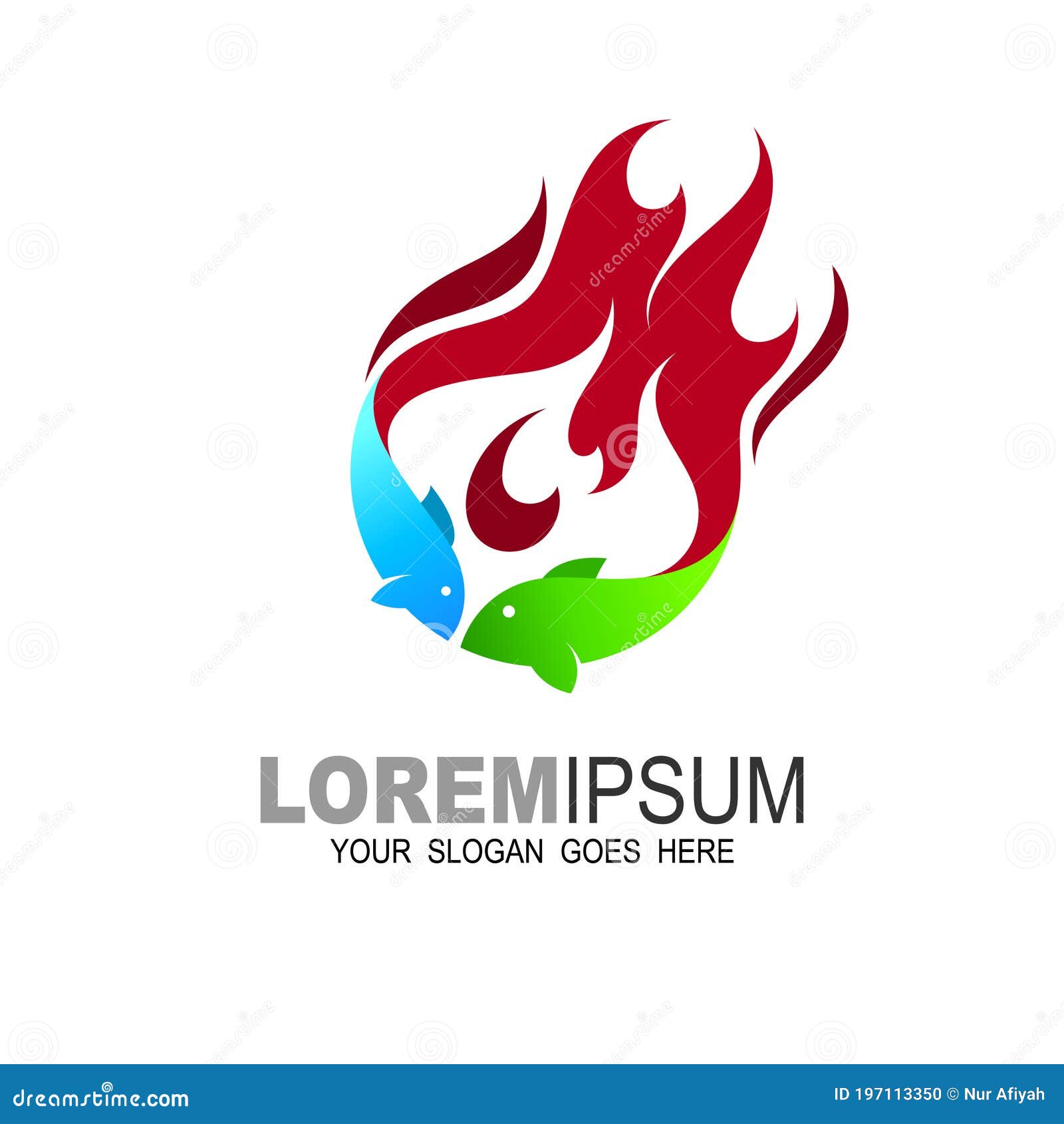 Fire Fish Drawing Cartoon Vector | CartoonDealer.com #27166467