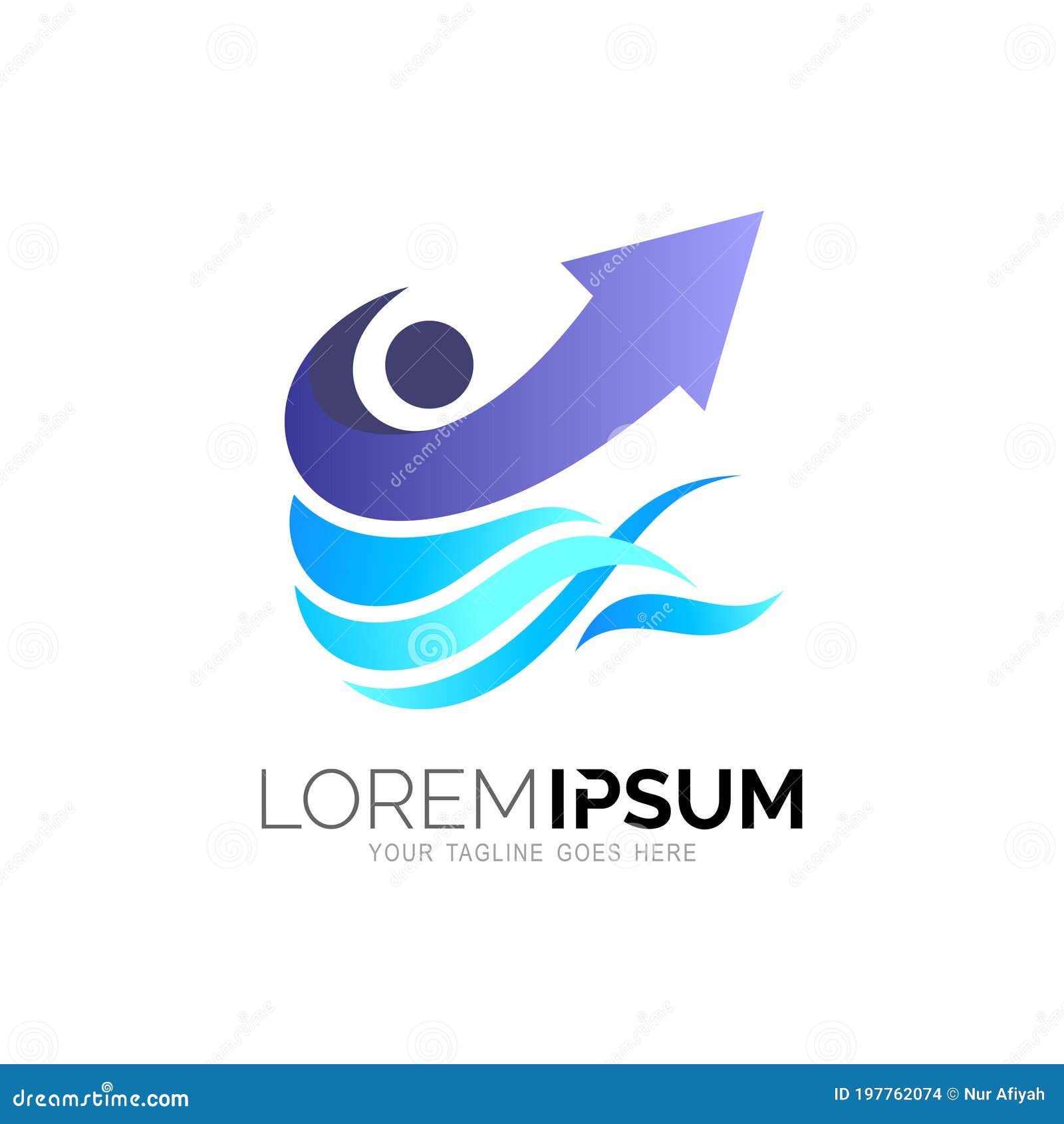 Wave Arrow Retro Background Vector Illustration | CartoonDealer.com ...