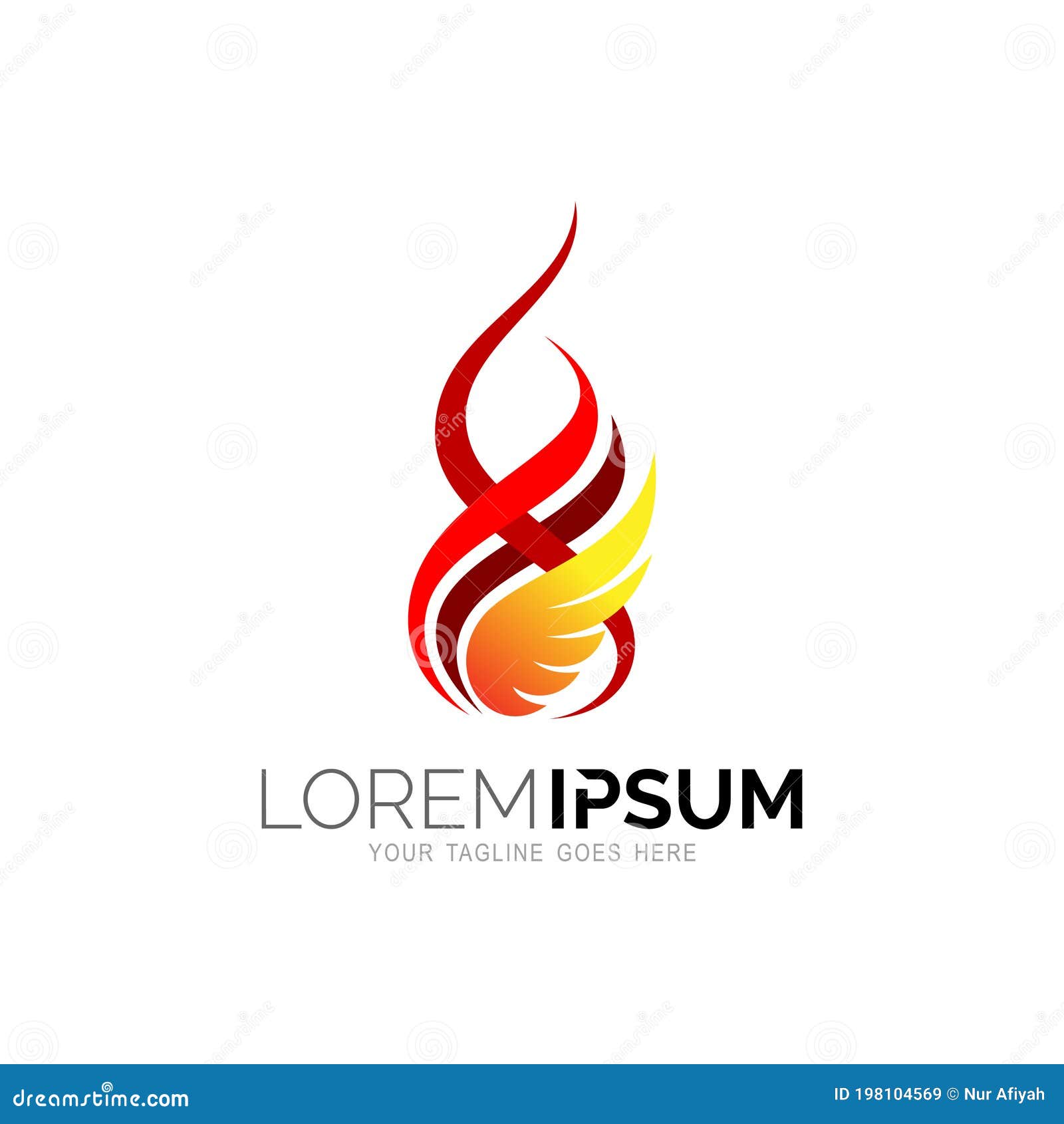 Fire Eagle Logo Stock Vector, Line and Fire Stock Vector - Illustration ...