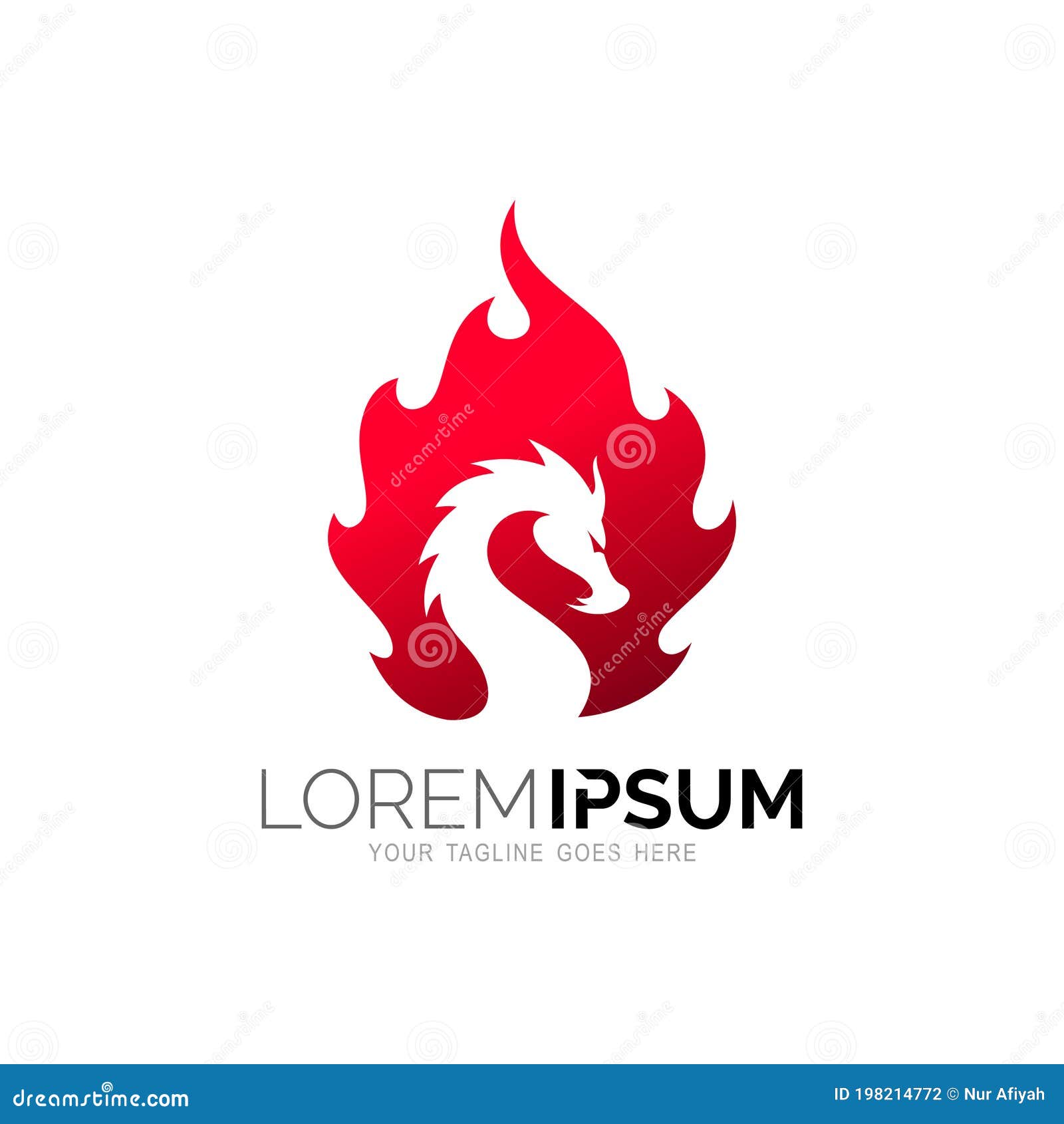 Dragon Fire Logo, Flame Dragon Vector, Fire Stock Vector - Illustration ...