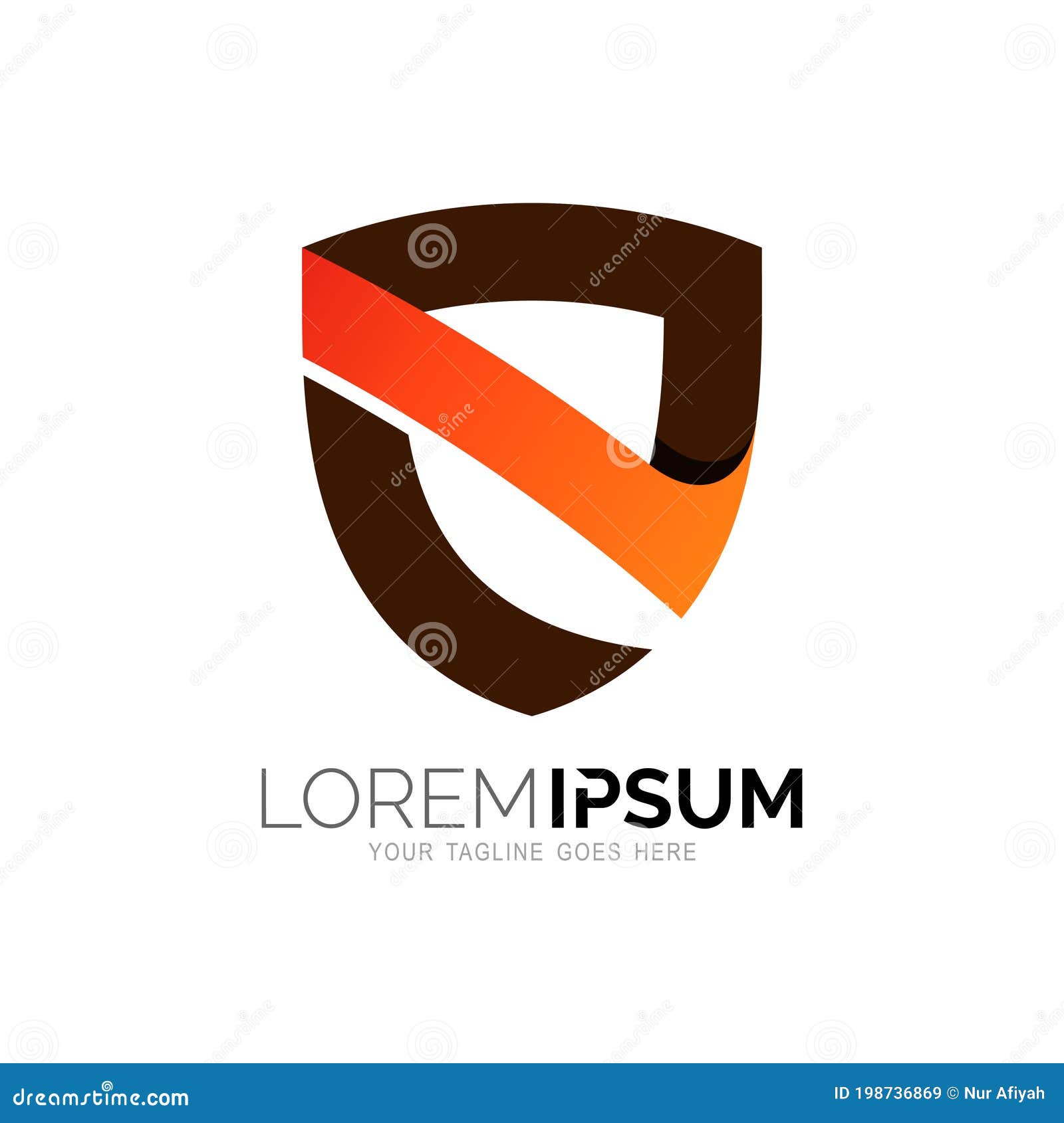 Shield Logo Design with Simple Icon Stock Vector - Illustration of ...