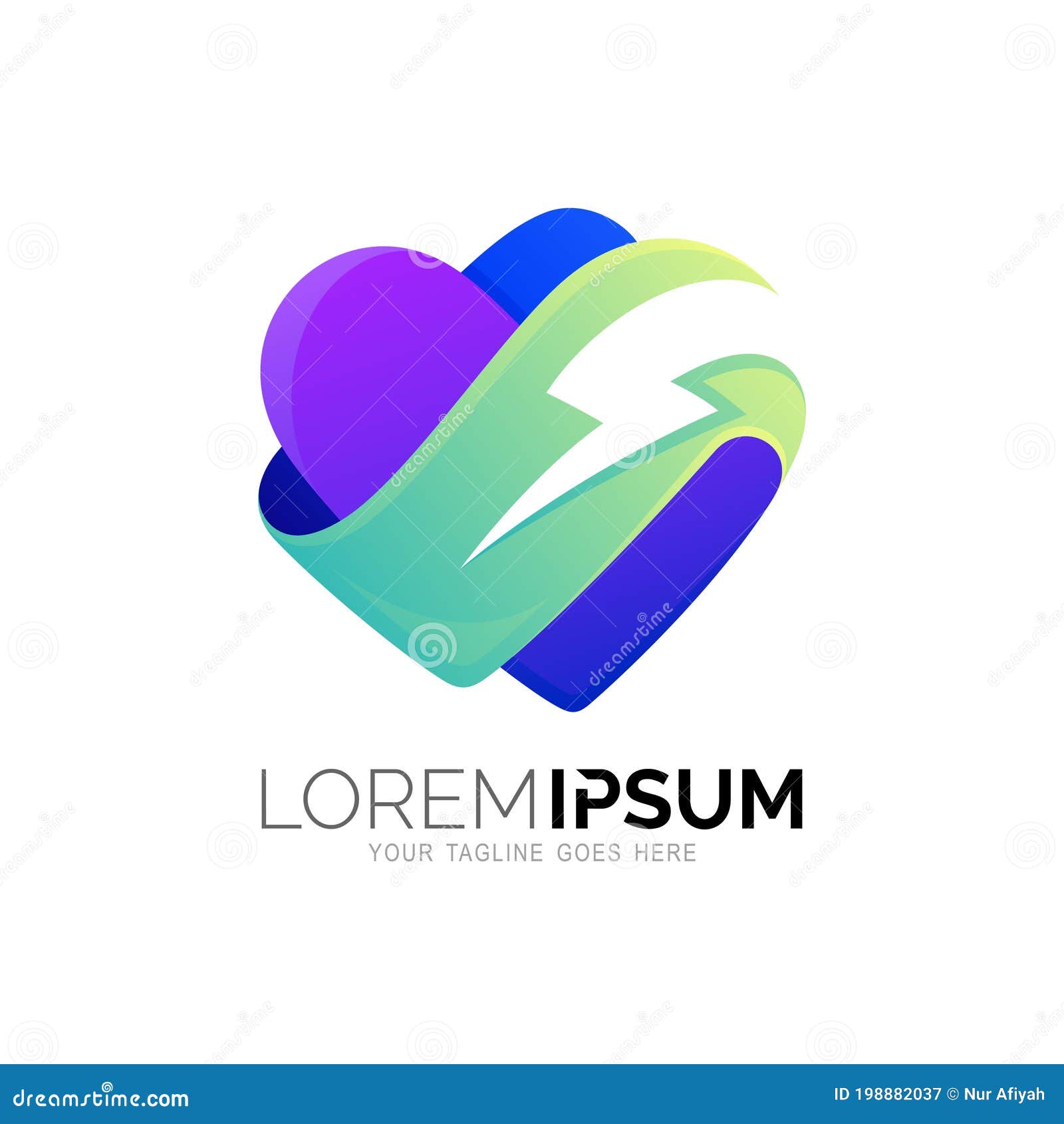 Love and Thunder Logo Template, Power and Energy Logos Stock Vector ...