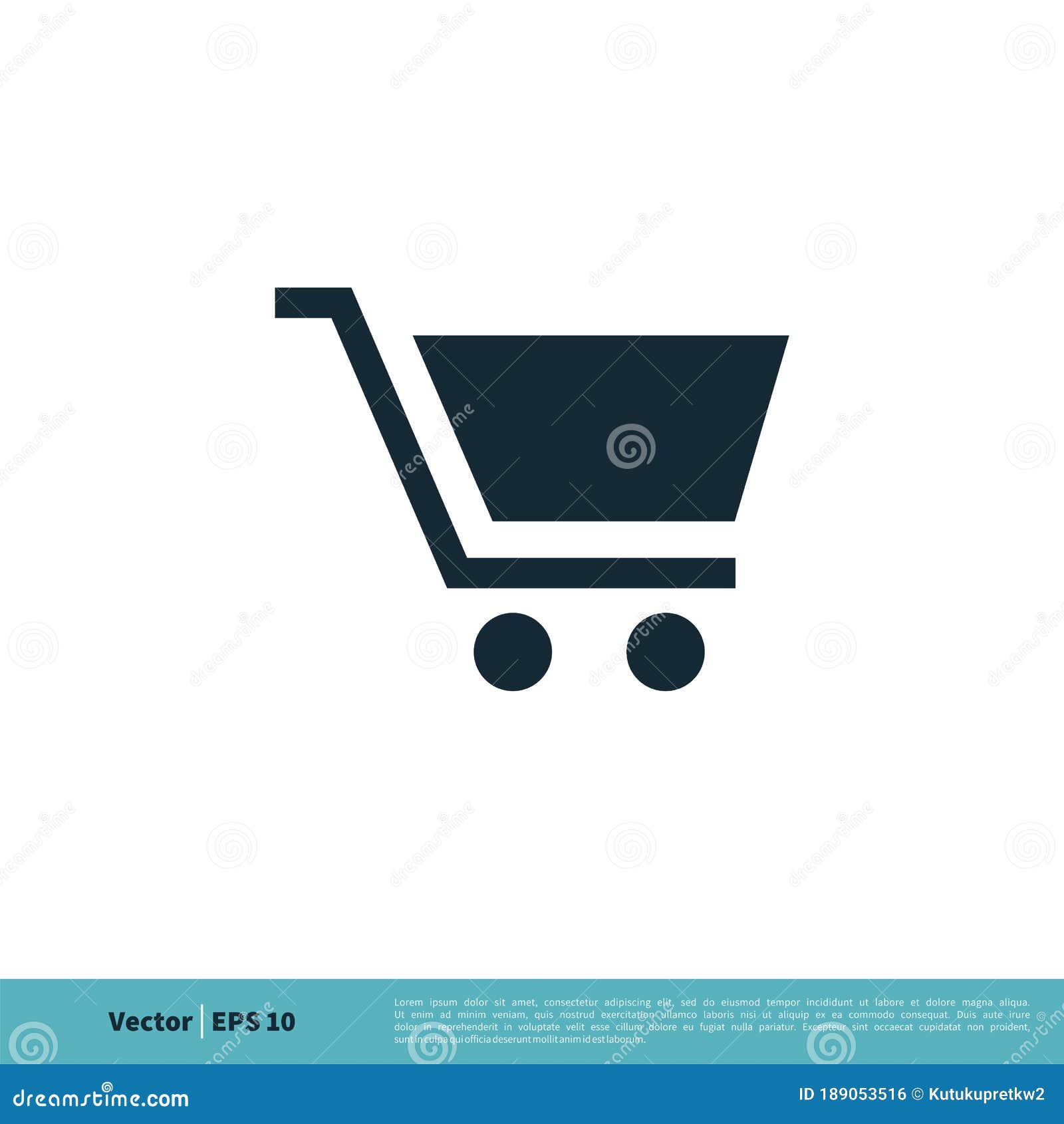 Cart Trolley Icon Vector Logo Template Illustration Design. Vector EPS ...