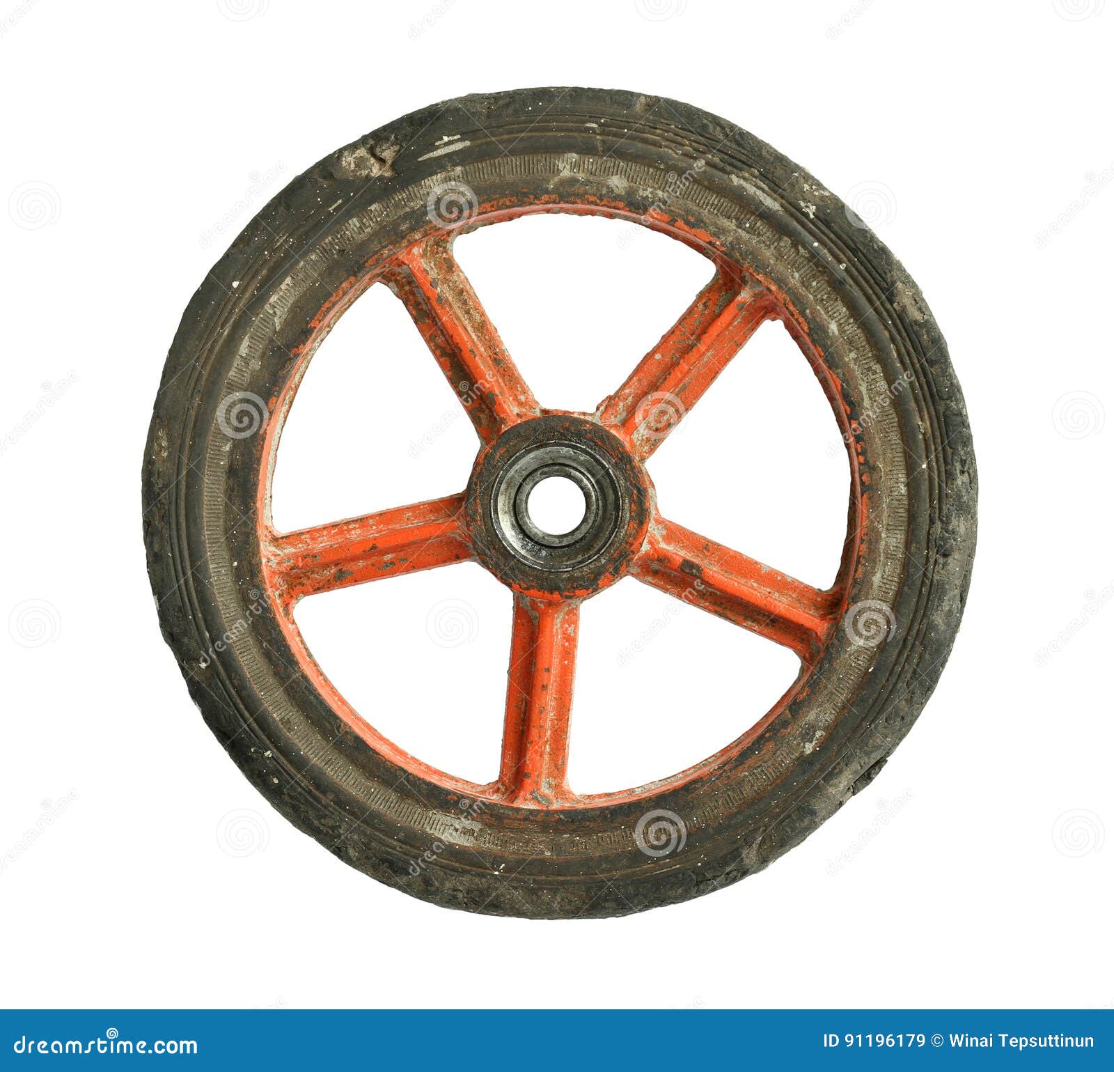Cart wheel stock image. Image of dirty, wheelbarrow, orange - 91196179