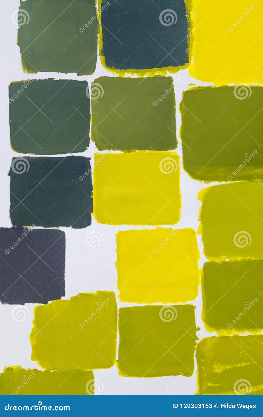 Carta De Color De Verde Amarillo Imagen de archivo - Imagen de dechado ...