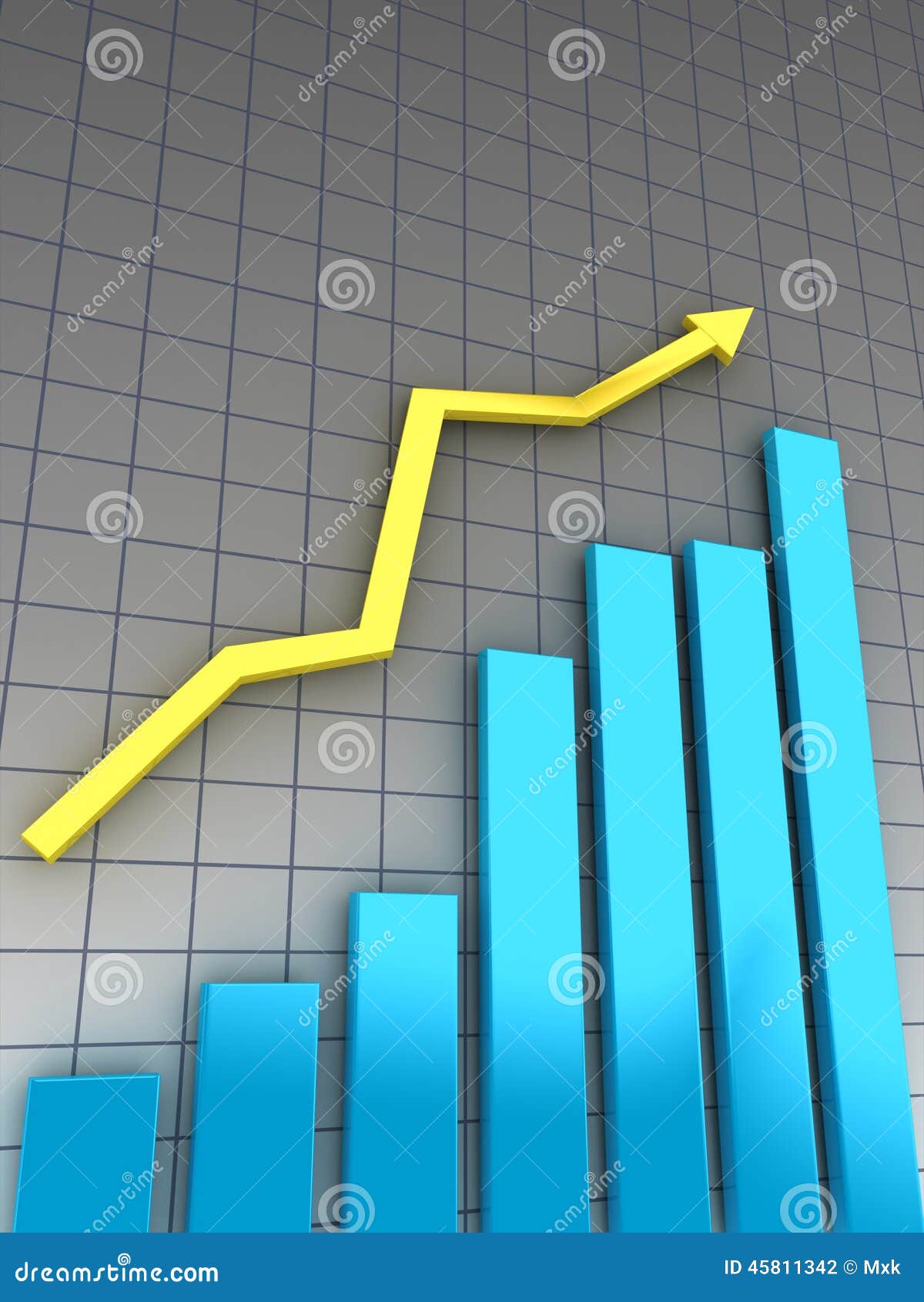 Carta financeira ilustração stock. Ilustração de acima - 45811342