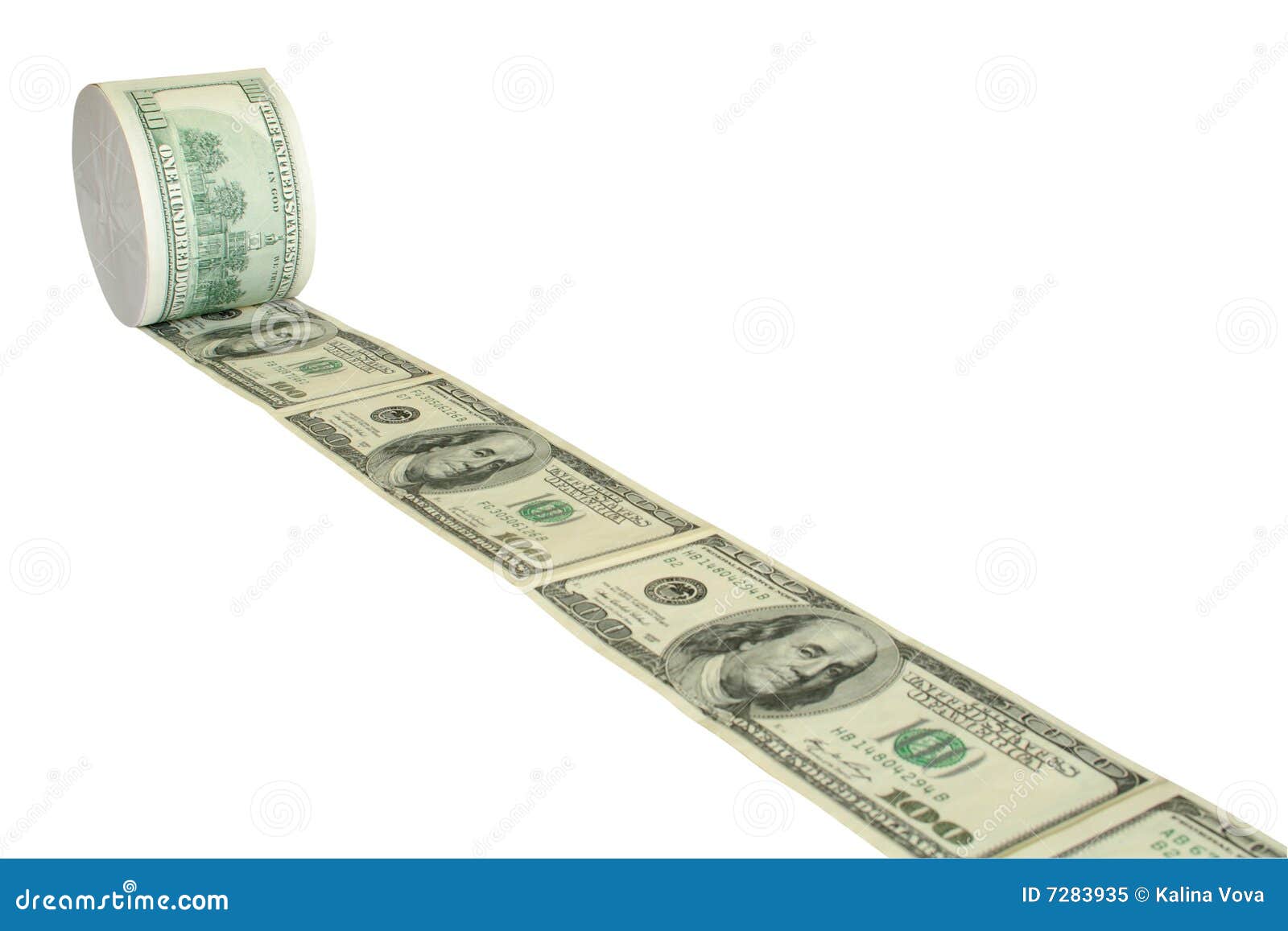 Carta igienica dei soldi immagine stock. Immagine di ricchezza - 7283935