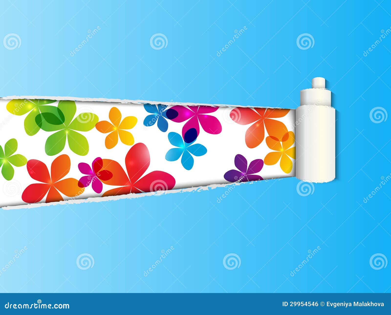 Carta della molla illustrazione vettoriale. Illustrazione di taglio ...