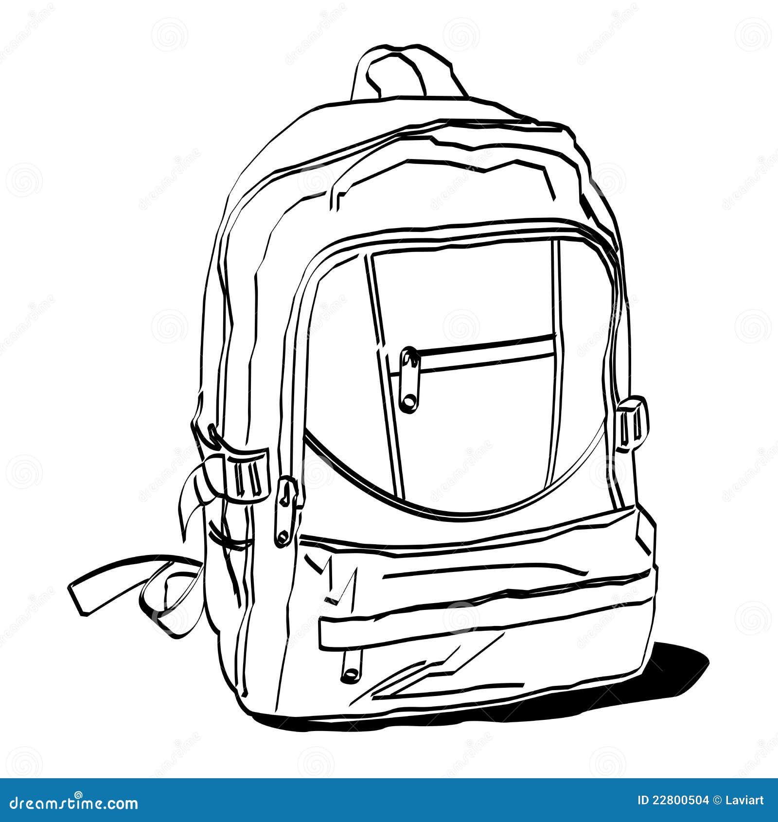Cartable illustration stock. Illustration du classe, accessoires - 22800504