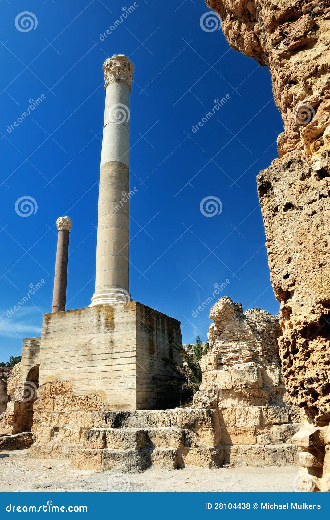 Cartago en Túnez foto de archivo. Imagen de ruina, estatua - 28104438