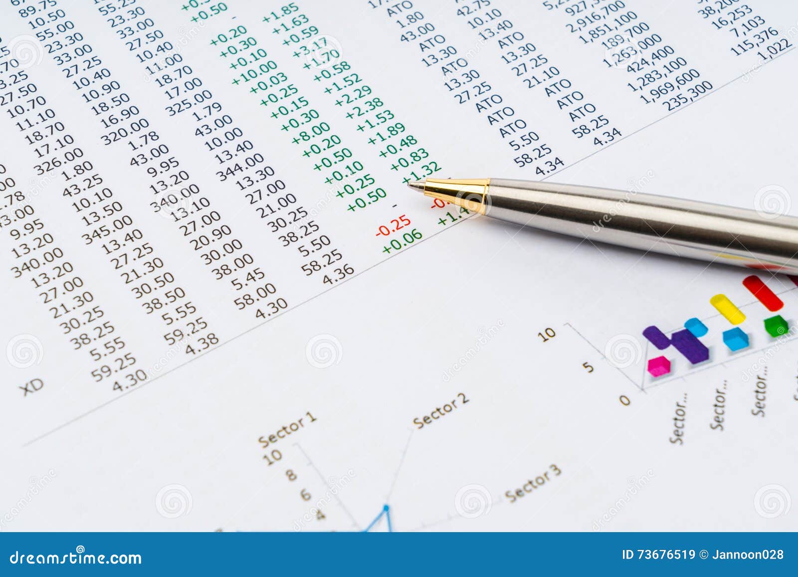 Cartas Financeiras Com Pena Imagem de Stock - Imagem de tabuleta ...