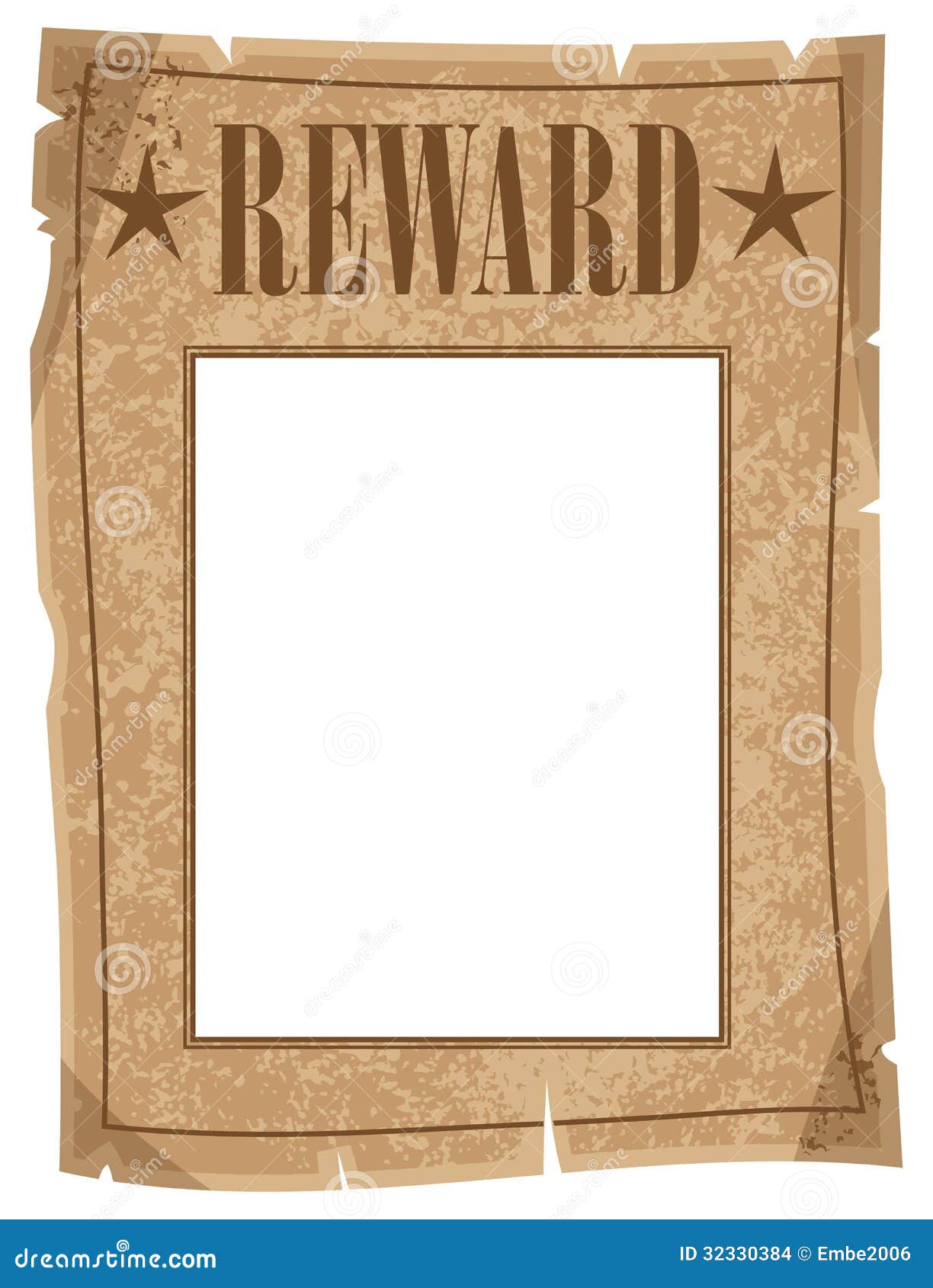 Cartaz da recompensa ilustração do vetor. Ilustração de cartaz - 32330384