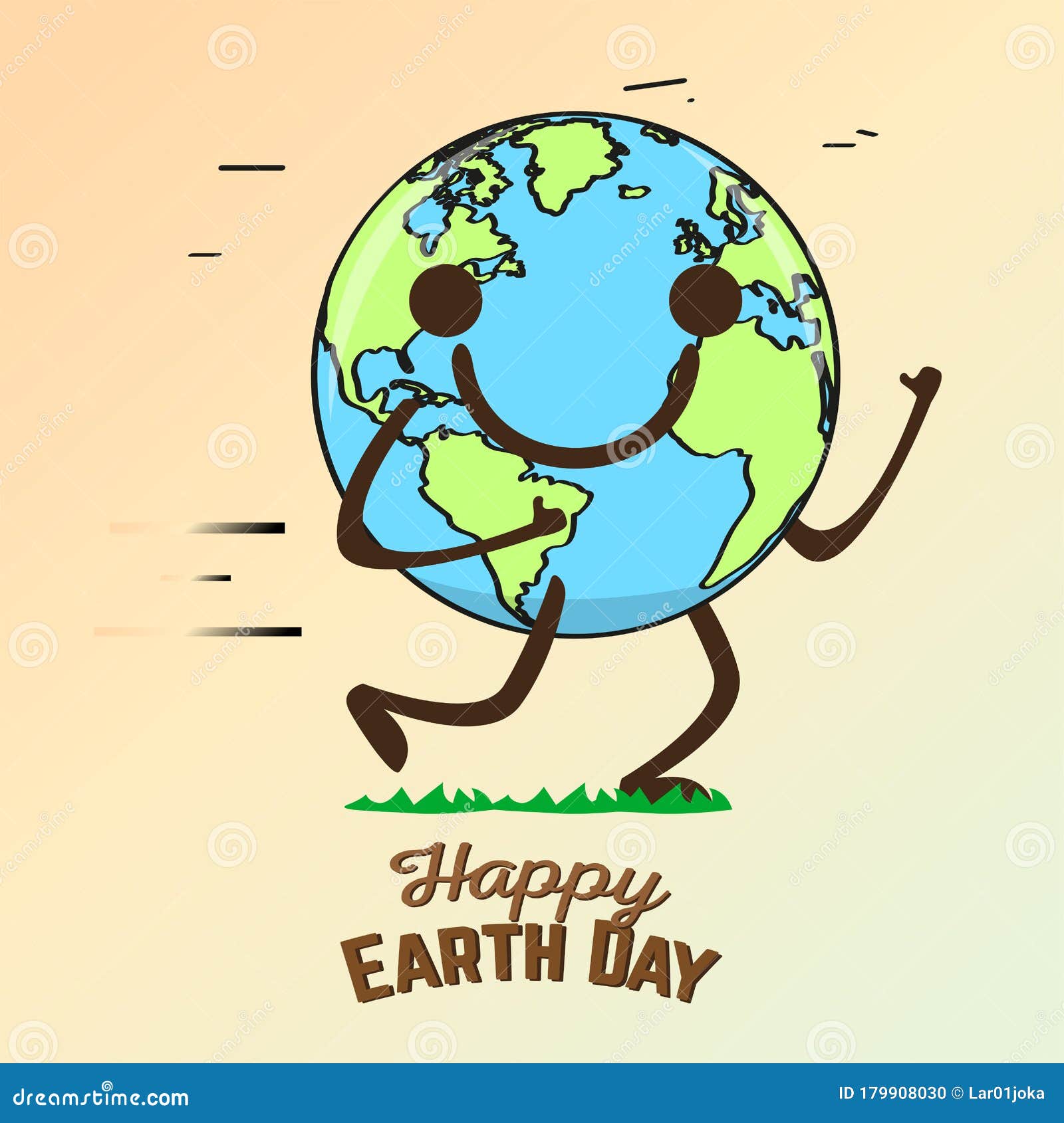 Cartaz Feliz Do Dia Da Terra Ilustração Do Vetor Ilustração De
