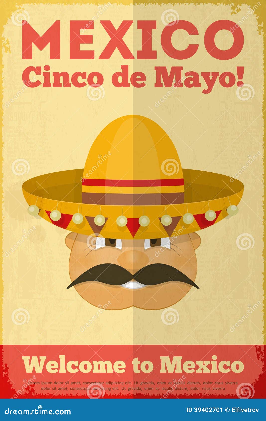 Cartazes mexicanos ilustração do vetor. Ilustração de méxico - 39402701