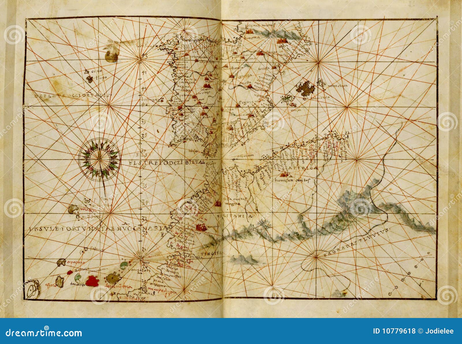 Carte antique du monde photo stock. Image du voile, atlas - 10779618