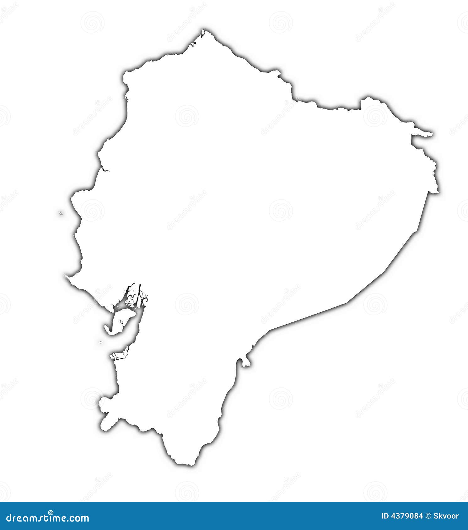 Carte D'ensemble De L'Equateur Illustration Stock - Illustration du ...