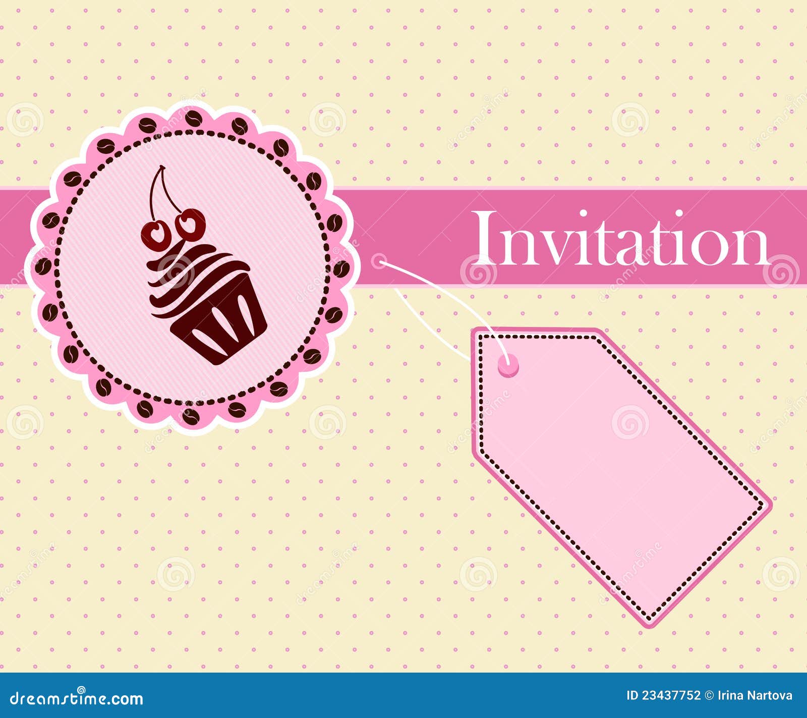 Carte d'invitation illustration de vecteur. Illustration du dessin ...