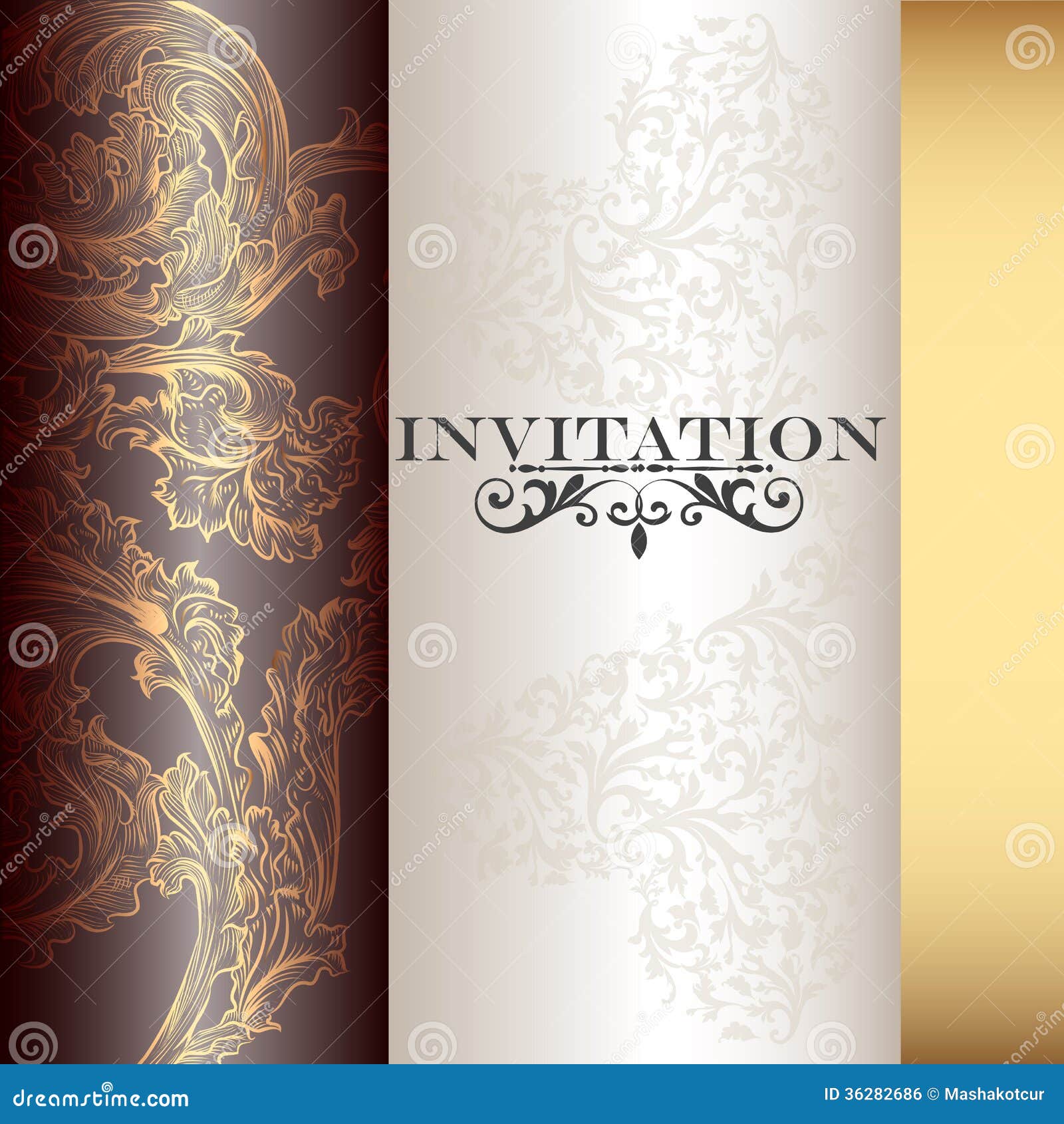 Carte D'invitation De Vecteur Illustration de Vecteur - Illustration du ...