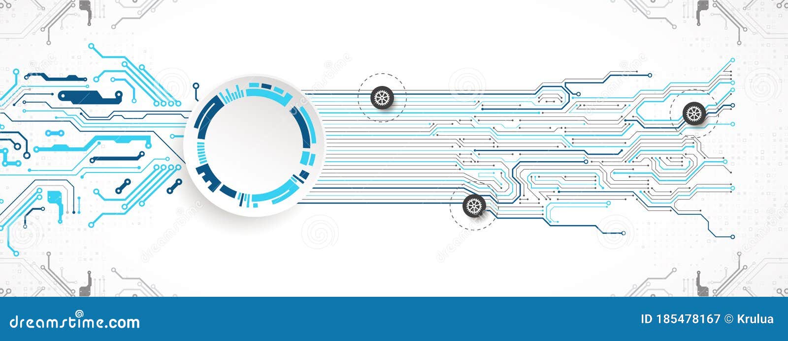 Carte De Circuit Technique Abstraite. Concept De Communication ...