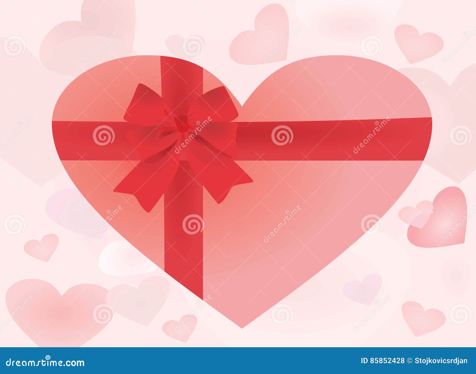 Carte de coeur illustration de vecteur. Illustration du forme - 85852428