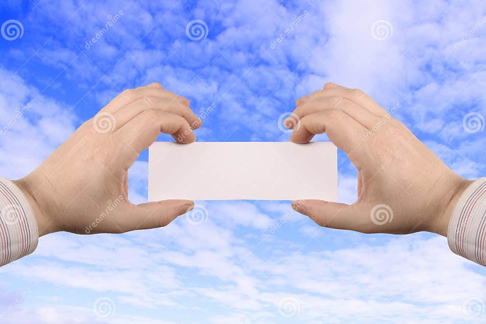 Carte de fixation de main image stock. Image du salutation - 2593461