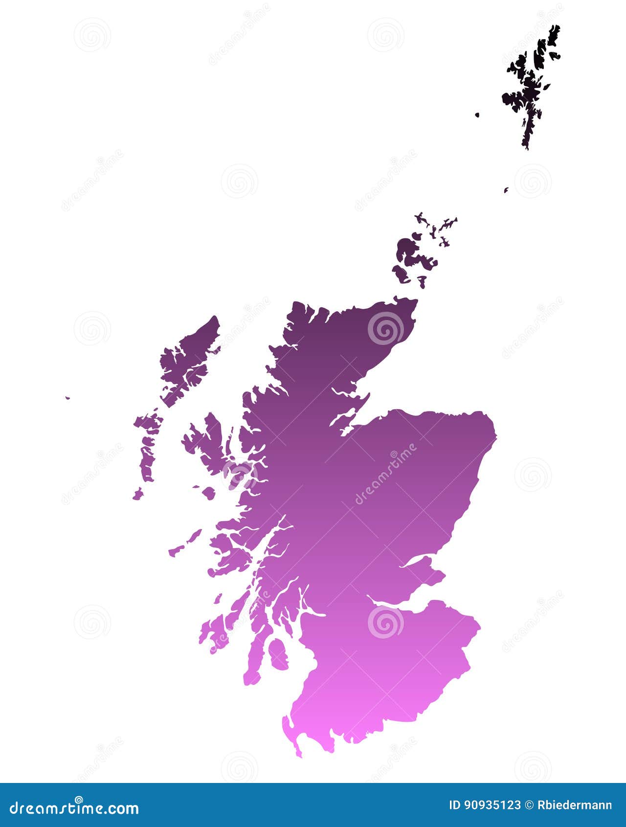 Carte de l'Ecosse illustration de vecteur. Illustration du carte - 90935123