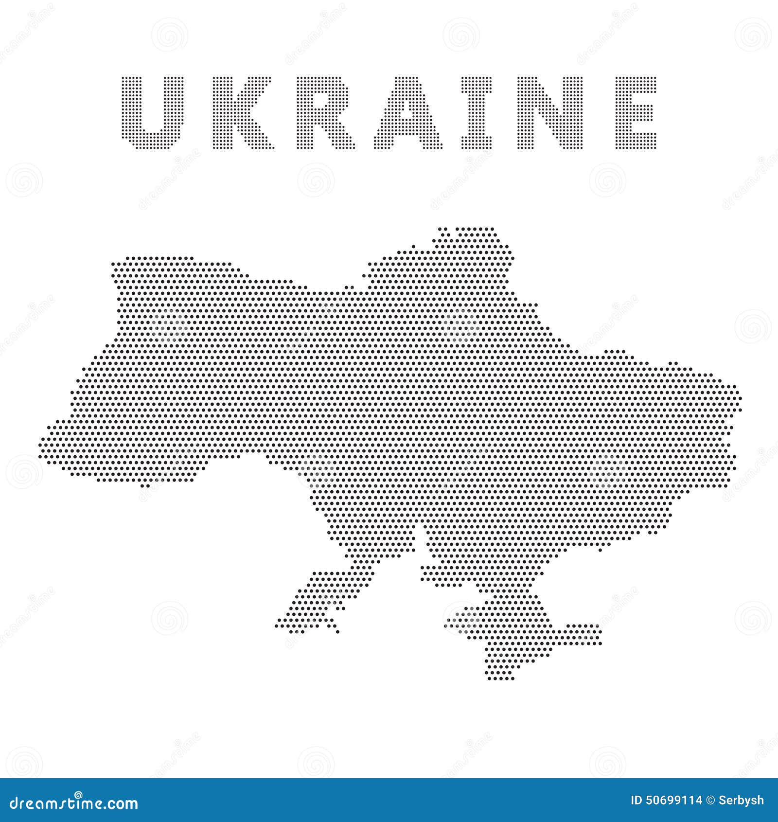 Carte De L'Ukraine Avec Le Point Gris Illustration Stock - Illustration ...