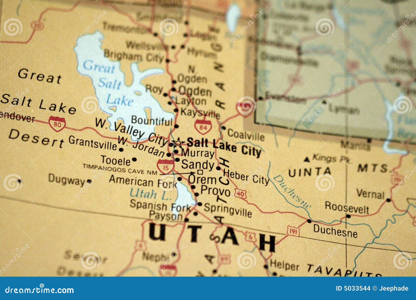 Carte de l'Utah photo stock. Image du sens, cartographie - 5033544