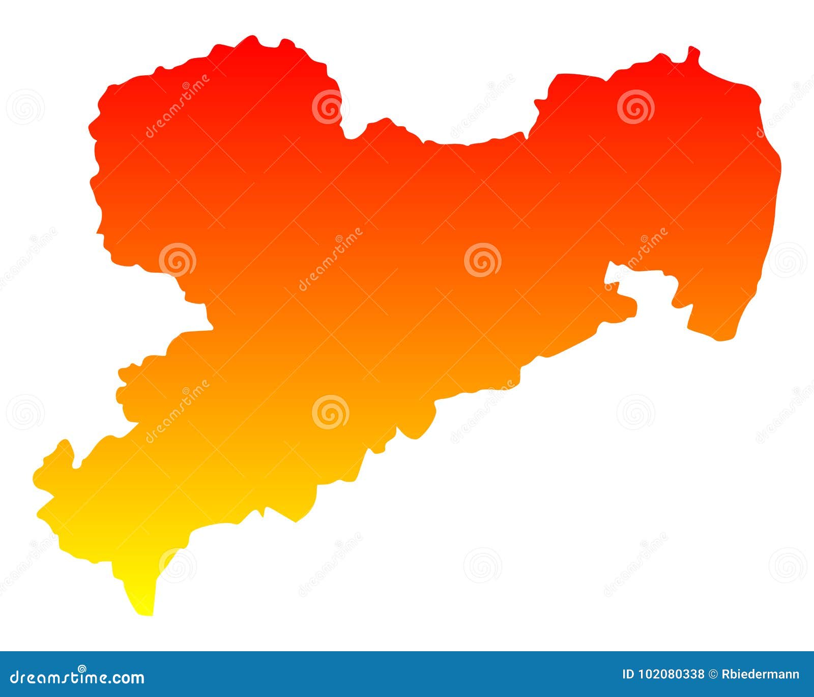 Carte de la Saxe illustration de vecteur. Illustration du géographie ...