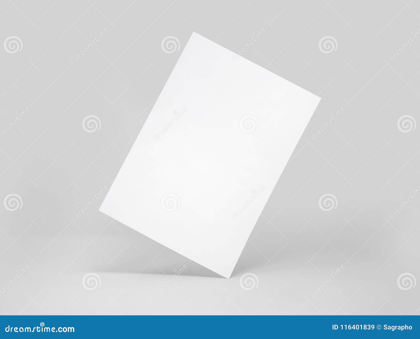 Carte De Papier Rectangulaire Vierge D'isolement Image stock - Image of ...