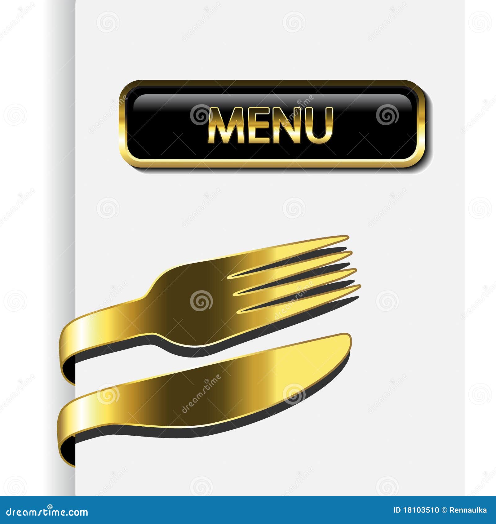 Carte De Restaurant De Vecteur Illustration de Vecteur - Illustration ...