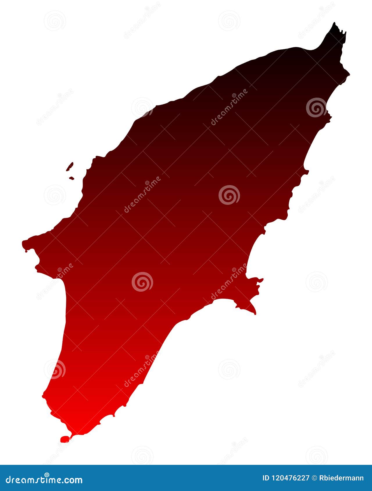 Carte de Rhodes illustration de vecteur. Illustration du rhodes - 120476227