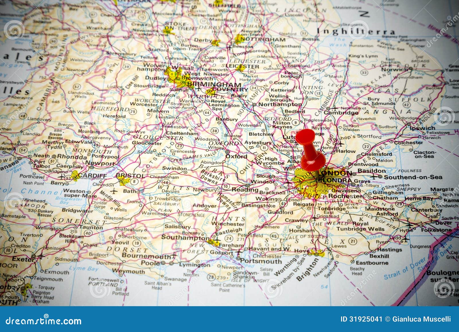 Carte de route image stock. Image du itinéraire, ville - 31925041