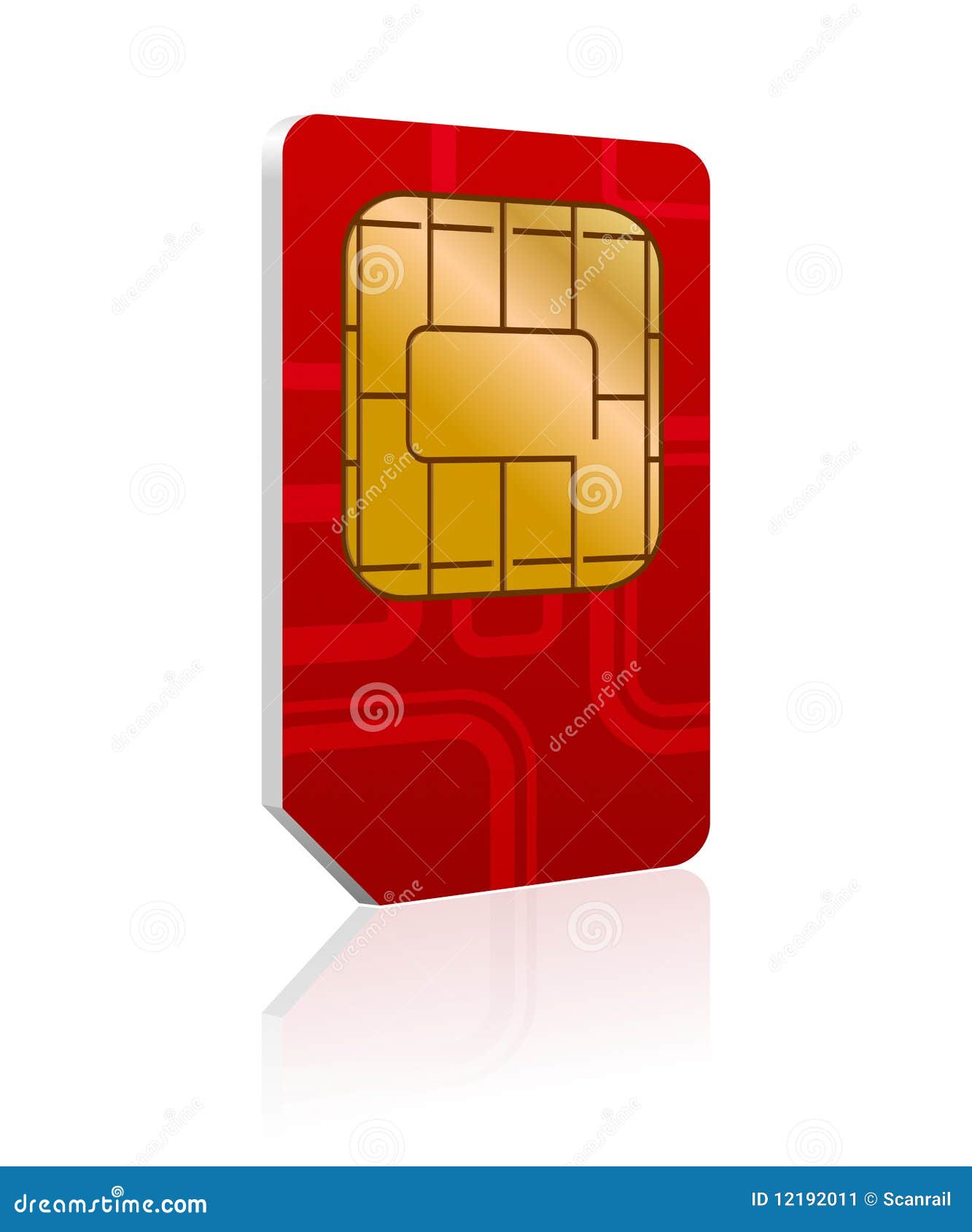 Carte de SIM illustration de vecteur. Illustration du couverture - 12192011