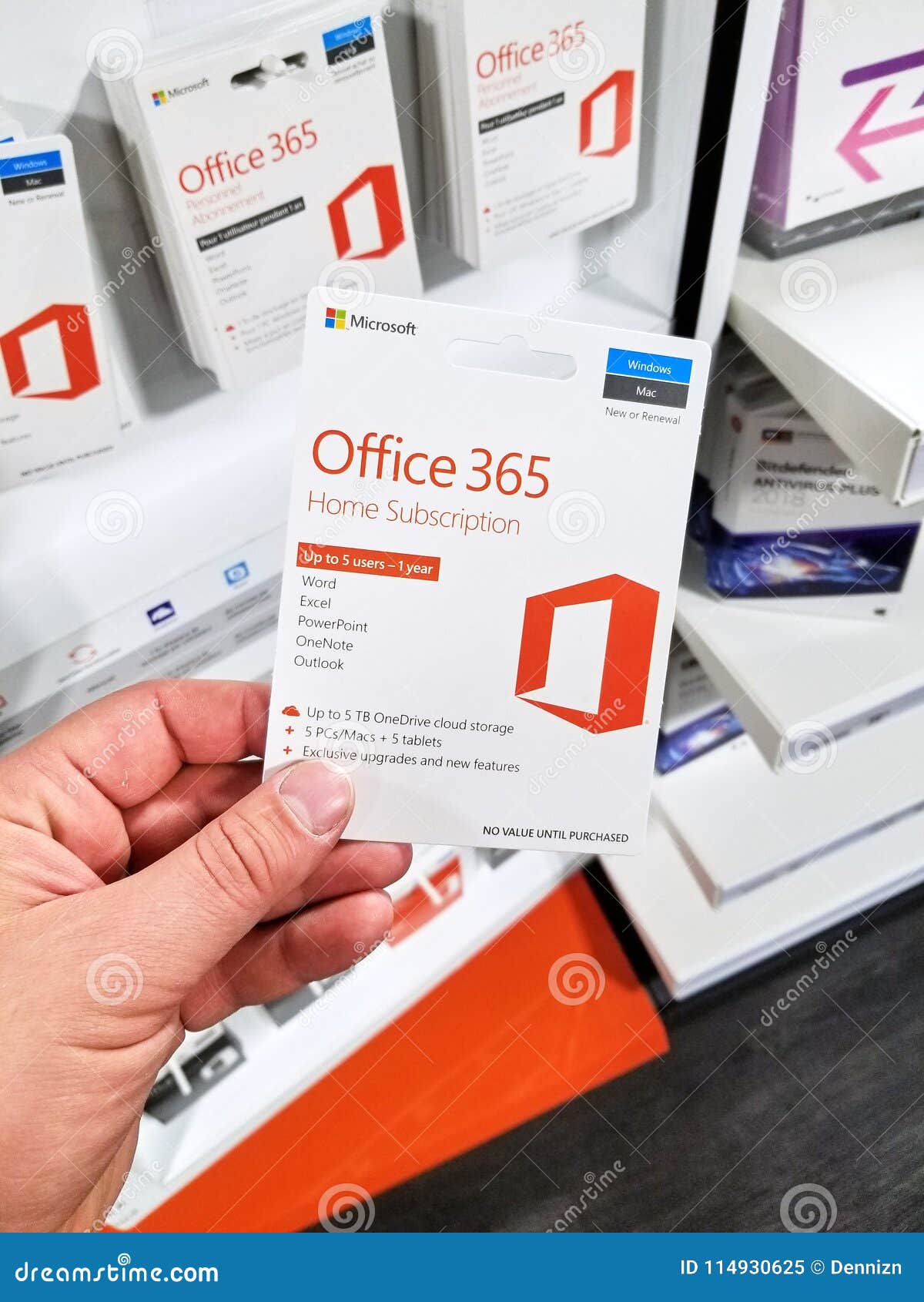 Carte De Subscribtion De Maison De Microsoft Office 365 Image éditorial - Image du éditorial ...