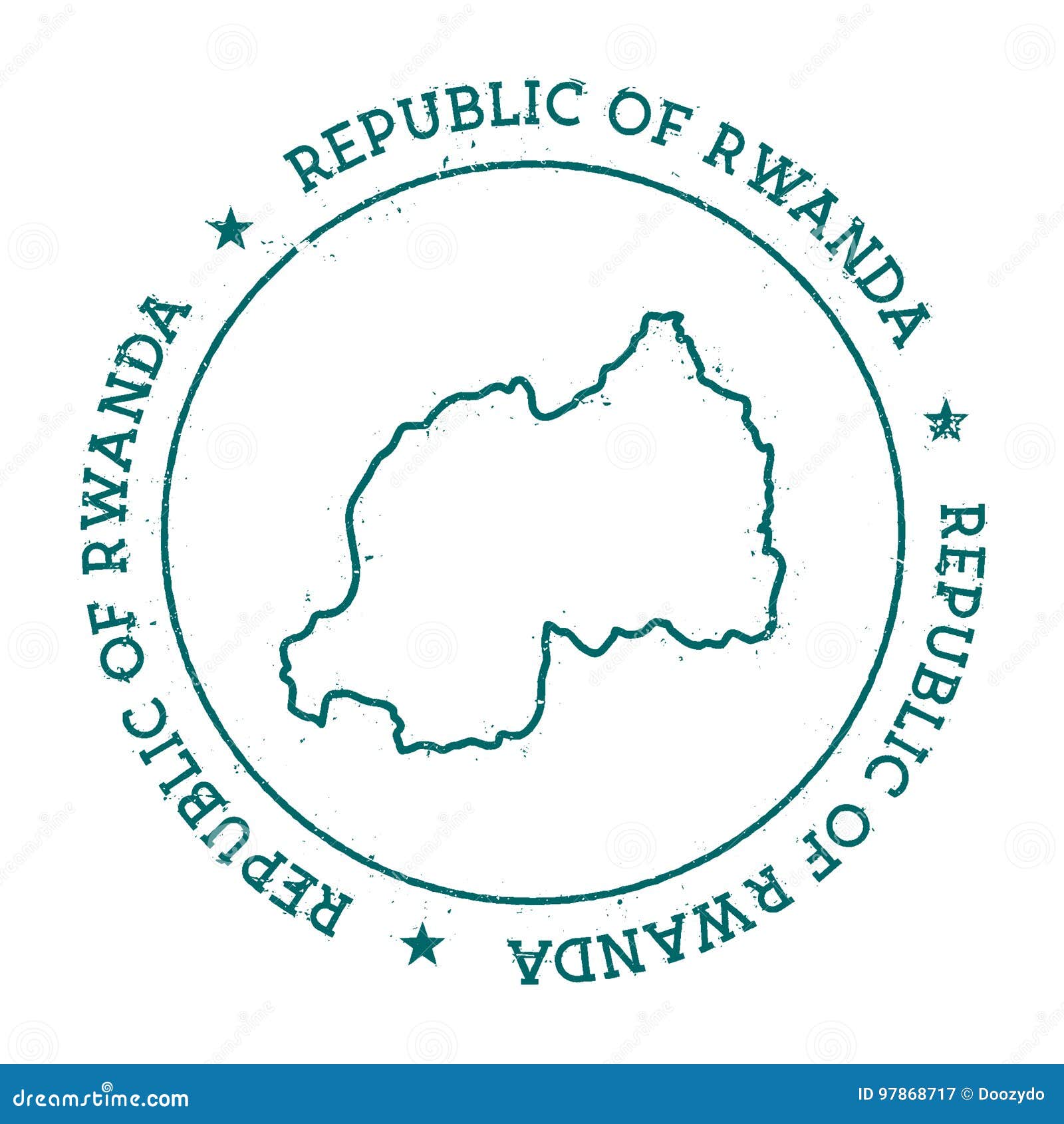 Carte de vecteur du Rwanda illustration de vecteur. Illustration of ...