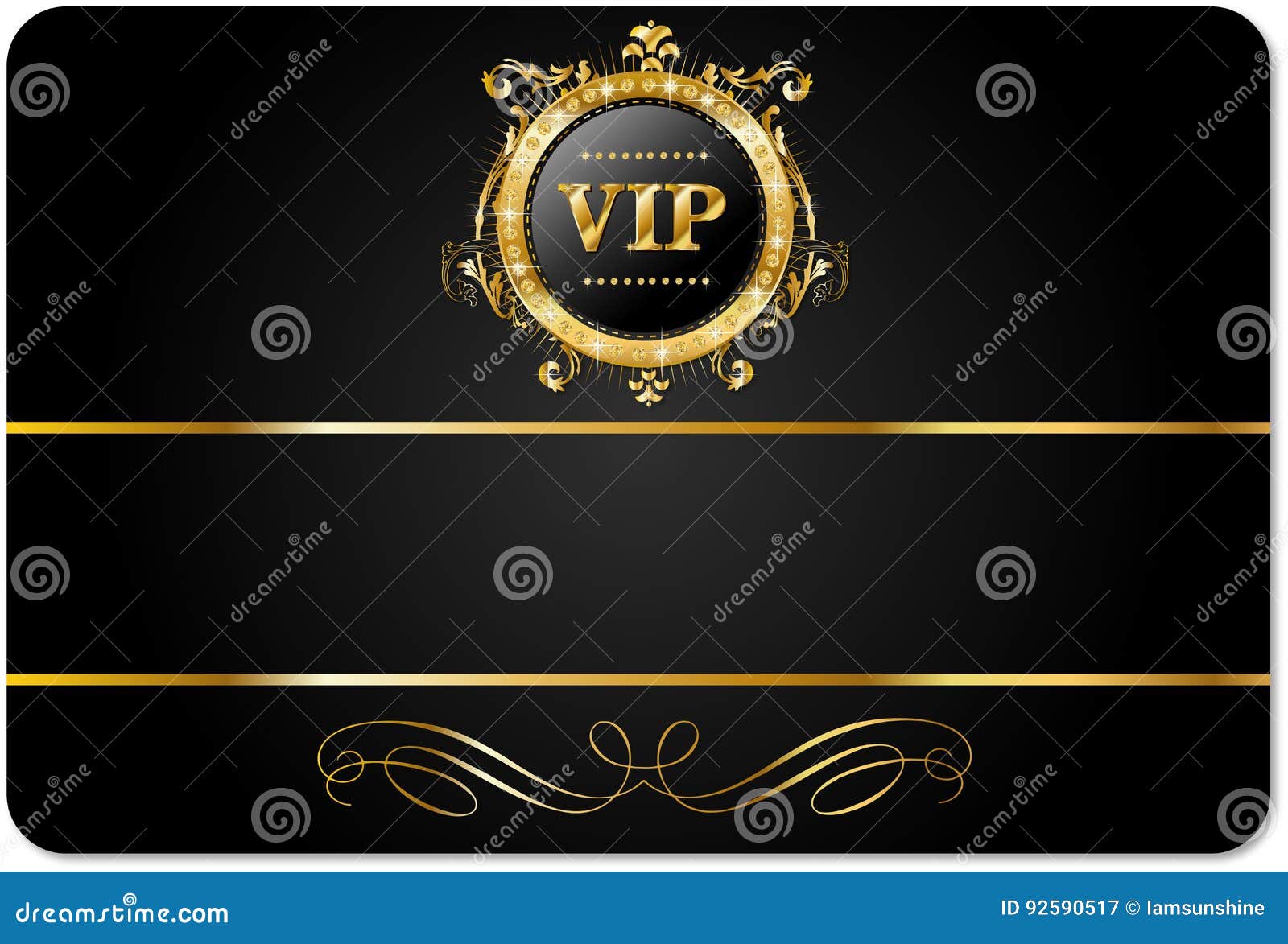 Carte de VIP illustration stock. Illustration du club - 92590517