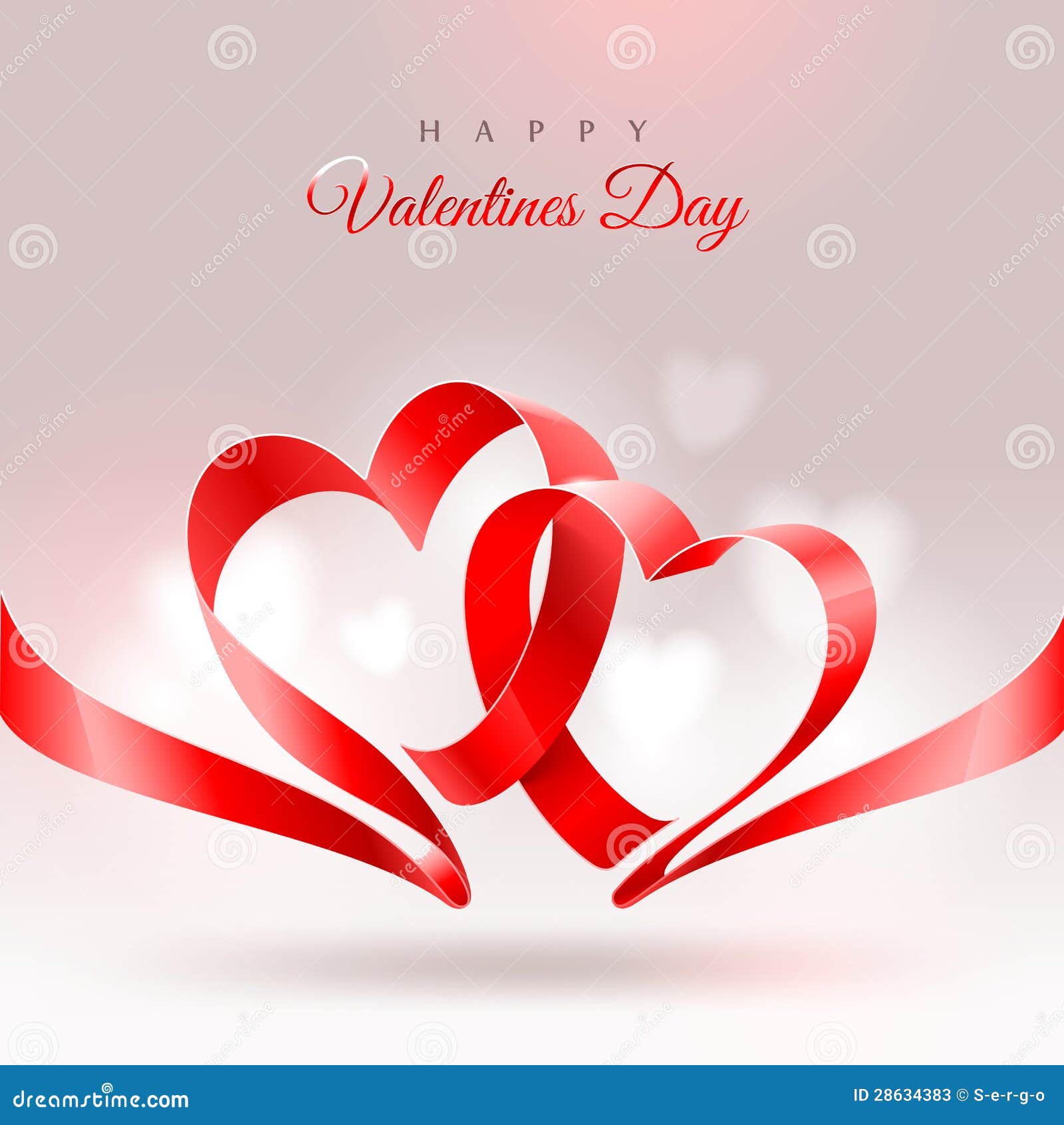 Carte De Voeux De Jour De Valentines Illustration de Vecteur ...