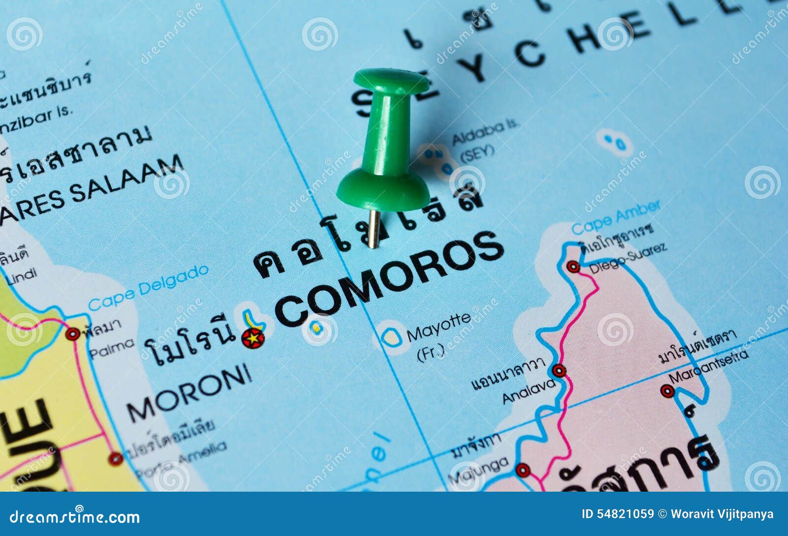Carte des Comores image stock. Image du beau, image, régions - 54821059